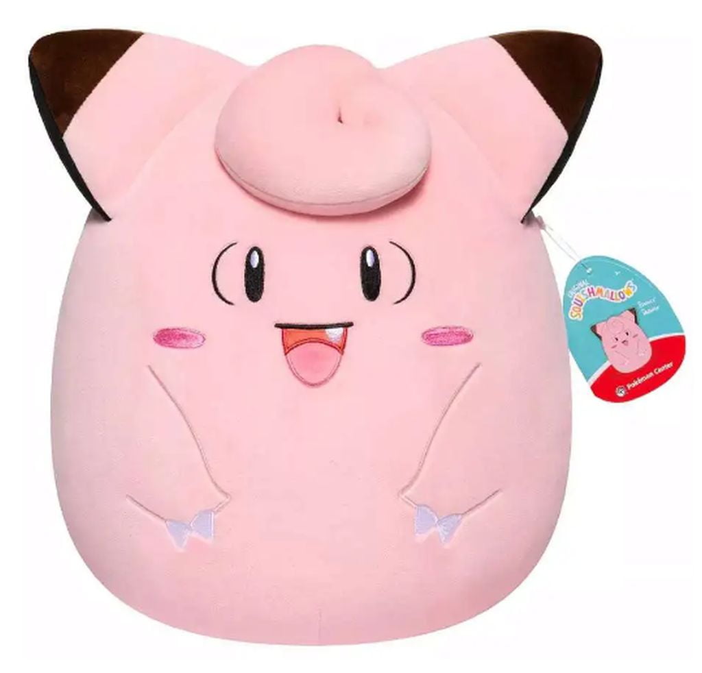 Squishmallows Pokemon Clefairy 10" Inch Plush Toy - Walmart Business ...