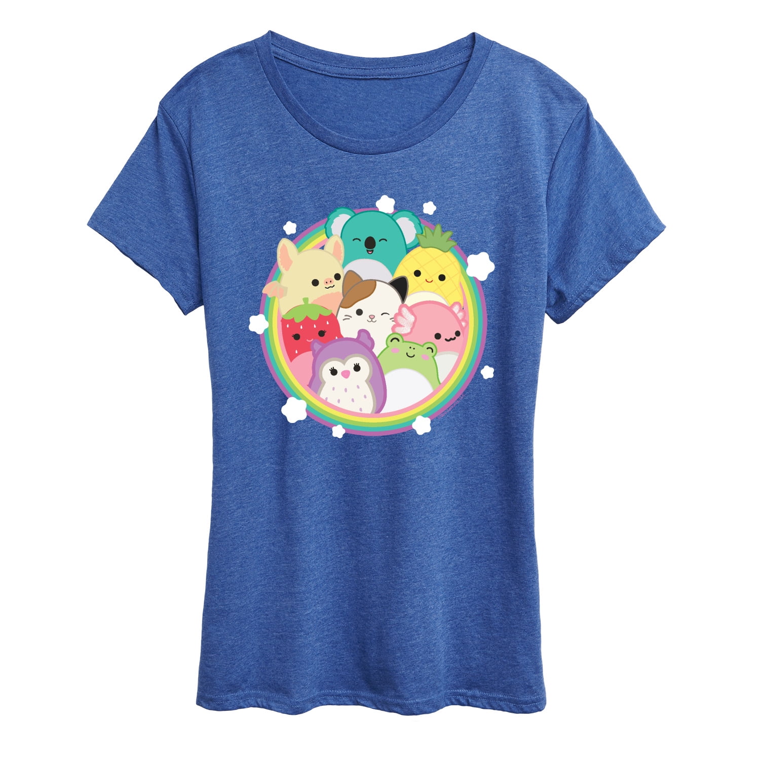 Squishmallows - Rainbow Circle Group - Women's Short Sleeve Graphic T ...
