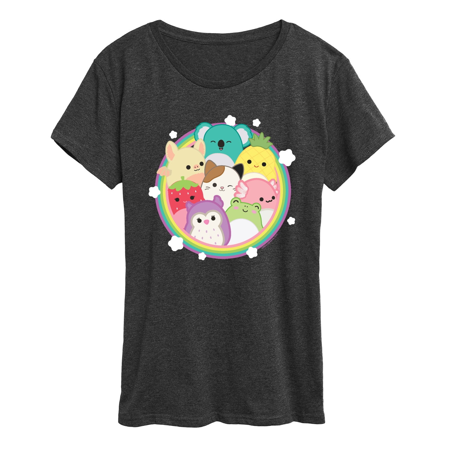 Squishmallows - Rainbow Circle Group - Women's Short Sleeve Graphic T ...