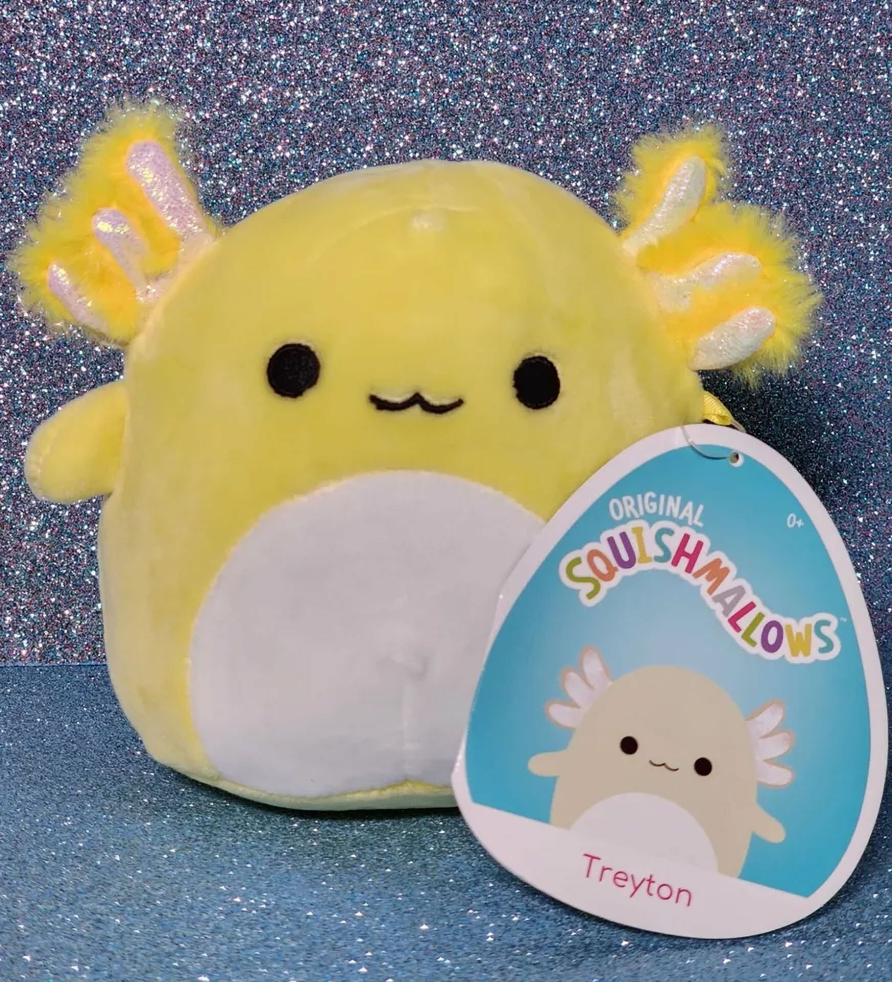 Squishmallows SeaLife Deep Sea Squad Treyton the Yellow Axolotl 5" NWT ...