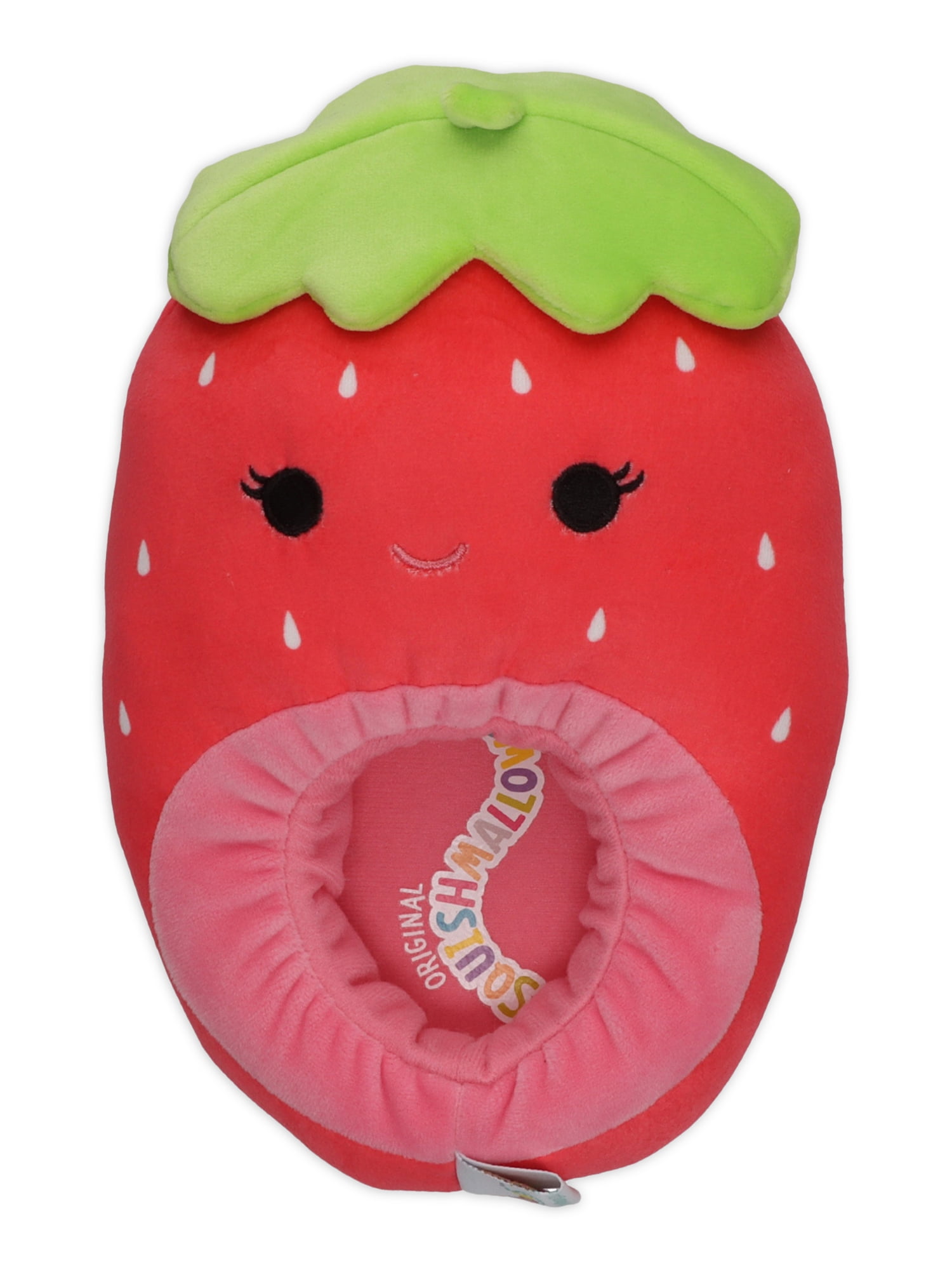 Squishmallows Strawberry Velour Slippers - Kids Adult Sizes - Walmart.com