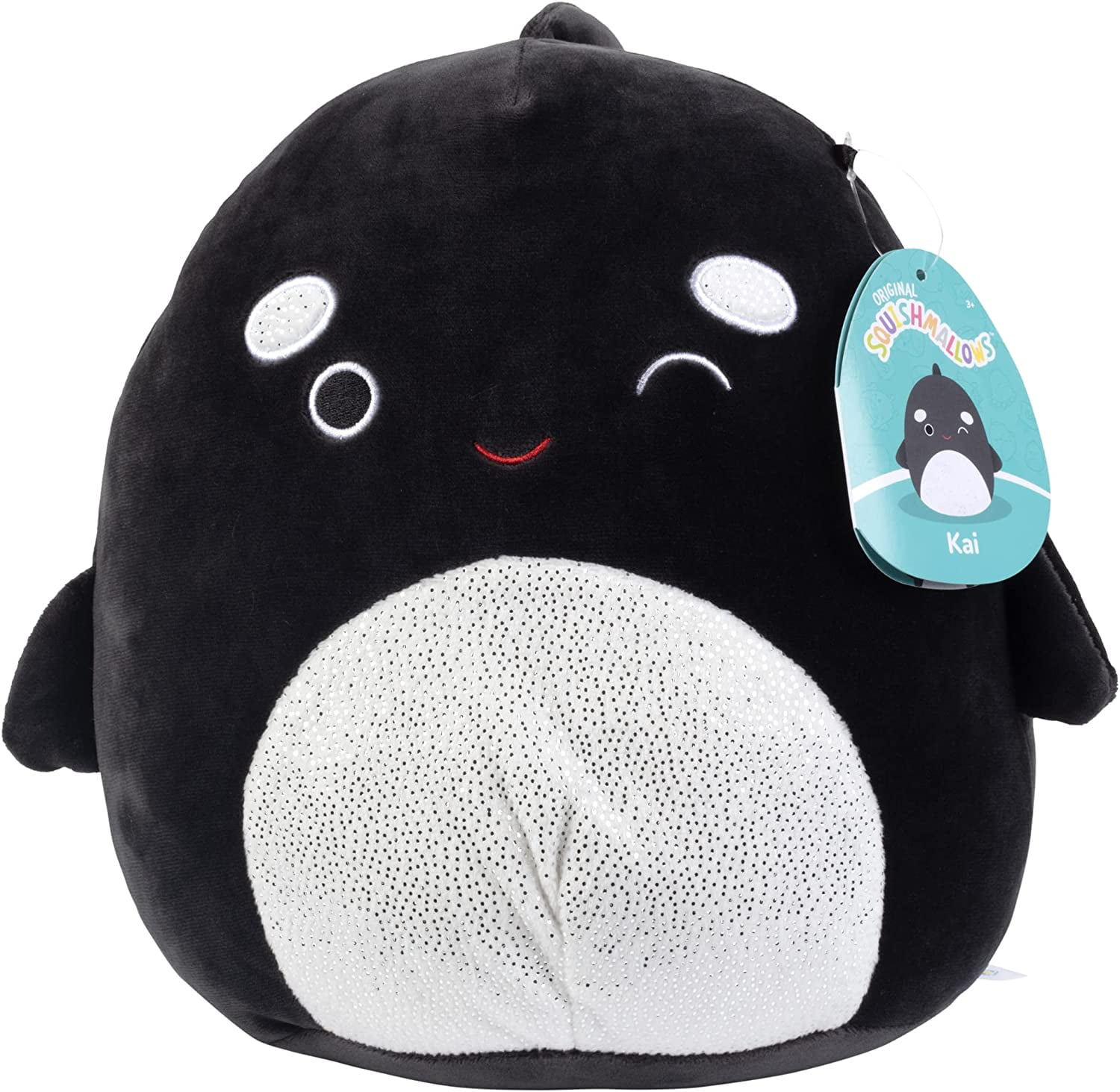 Kellytoy Squishmallows 12 Inch Plush Toy - Kai Orca Whale, Large Sea ...