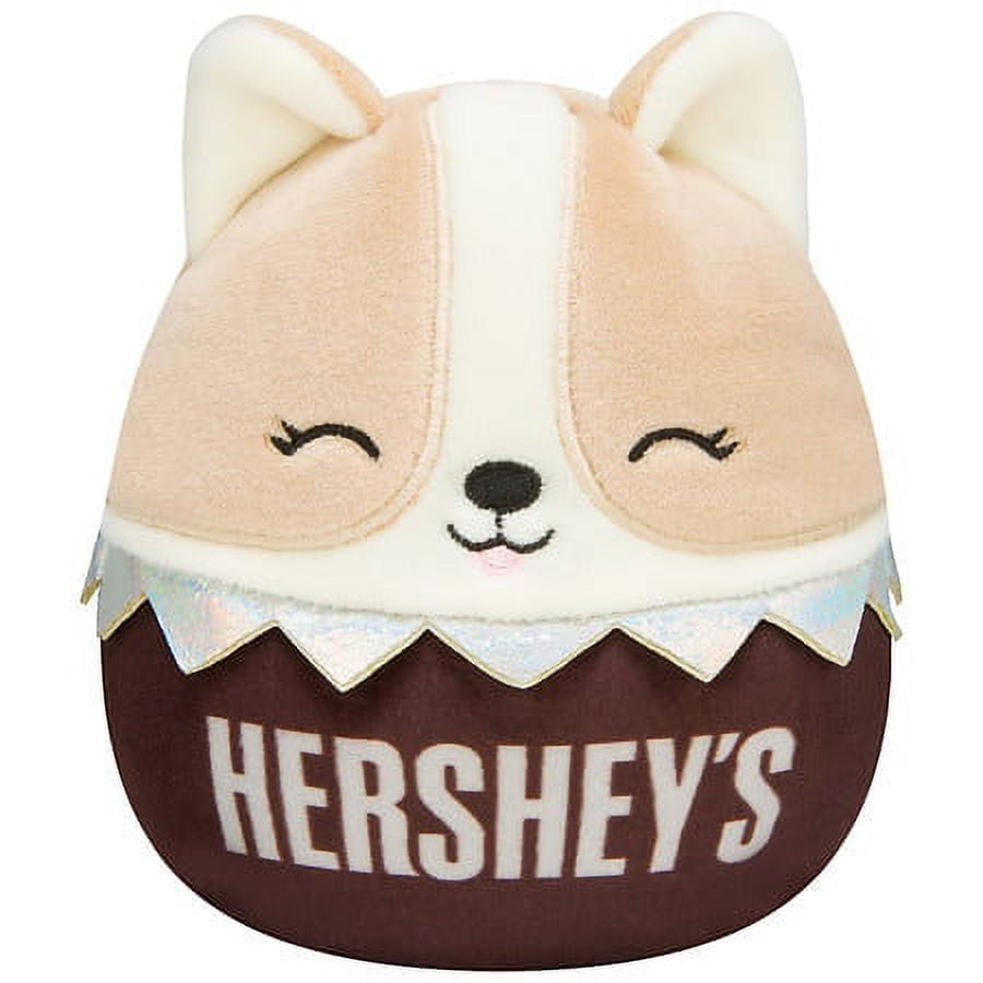 Kellytoy Disney Squishmallows Regina Corgi Hershey'sl, 5 Inch Soft ...