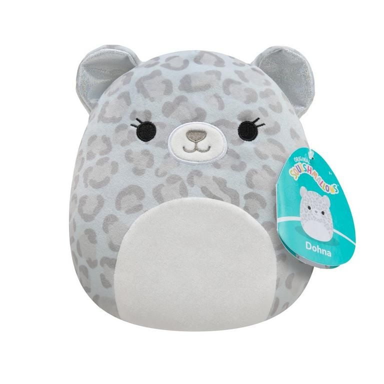 Squishmallows 8-In Plush, Ultra-Squeezable Grey Spotted Leopard with ...