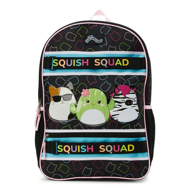 Squishmallows Splatter 17" Laptop Backpack, Black - Walmart.com
