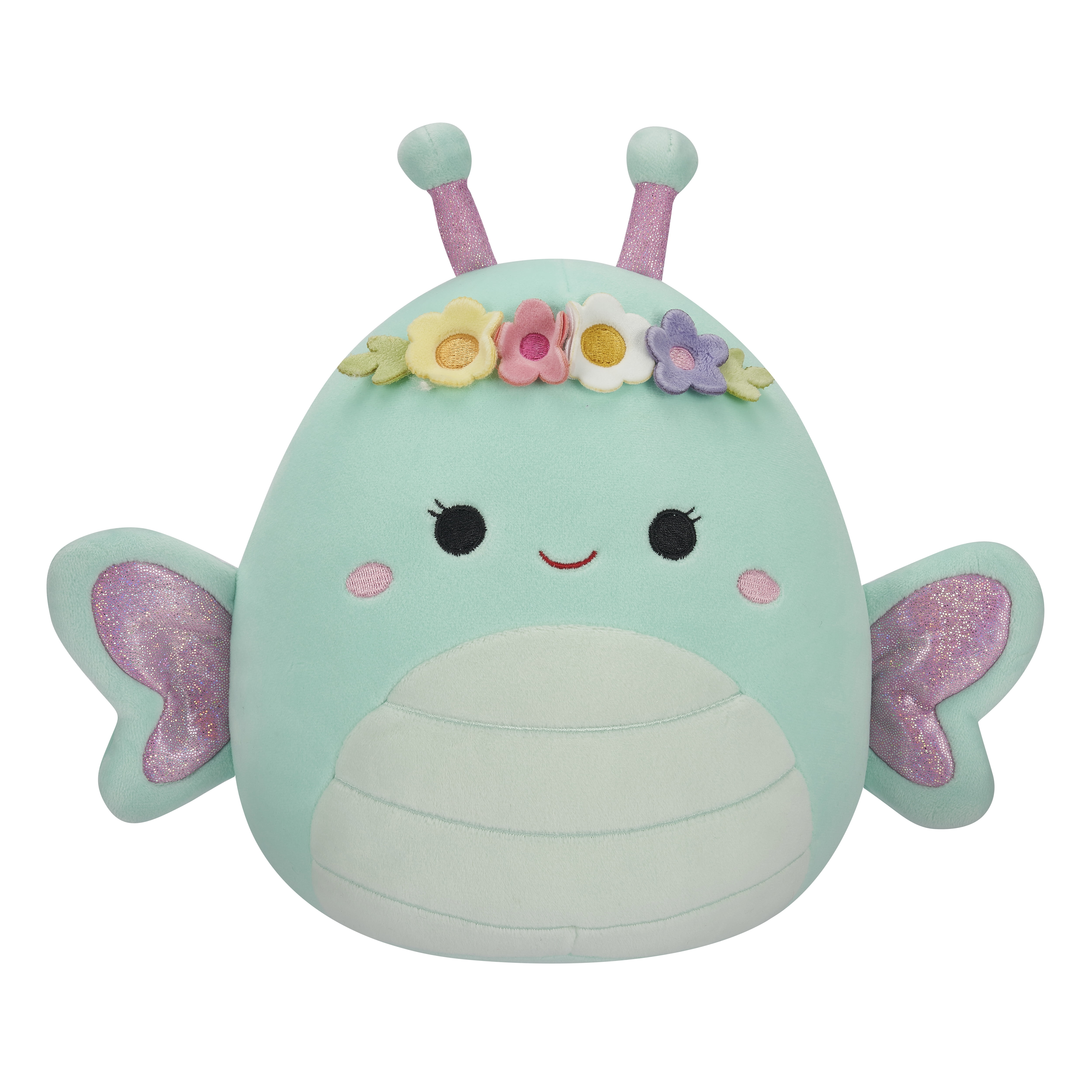 Squishmallows Original 5 inch Reina the Green Butterfly with Flower ...