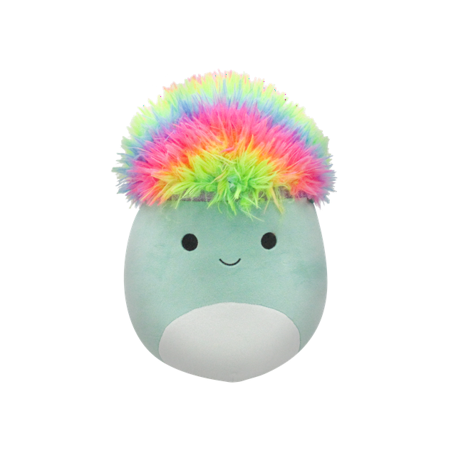 Squishmallows 10 inch Dinosaur Tyrus Squish-Doo with Rainbow Hair ...