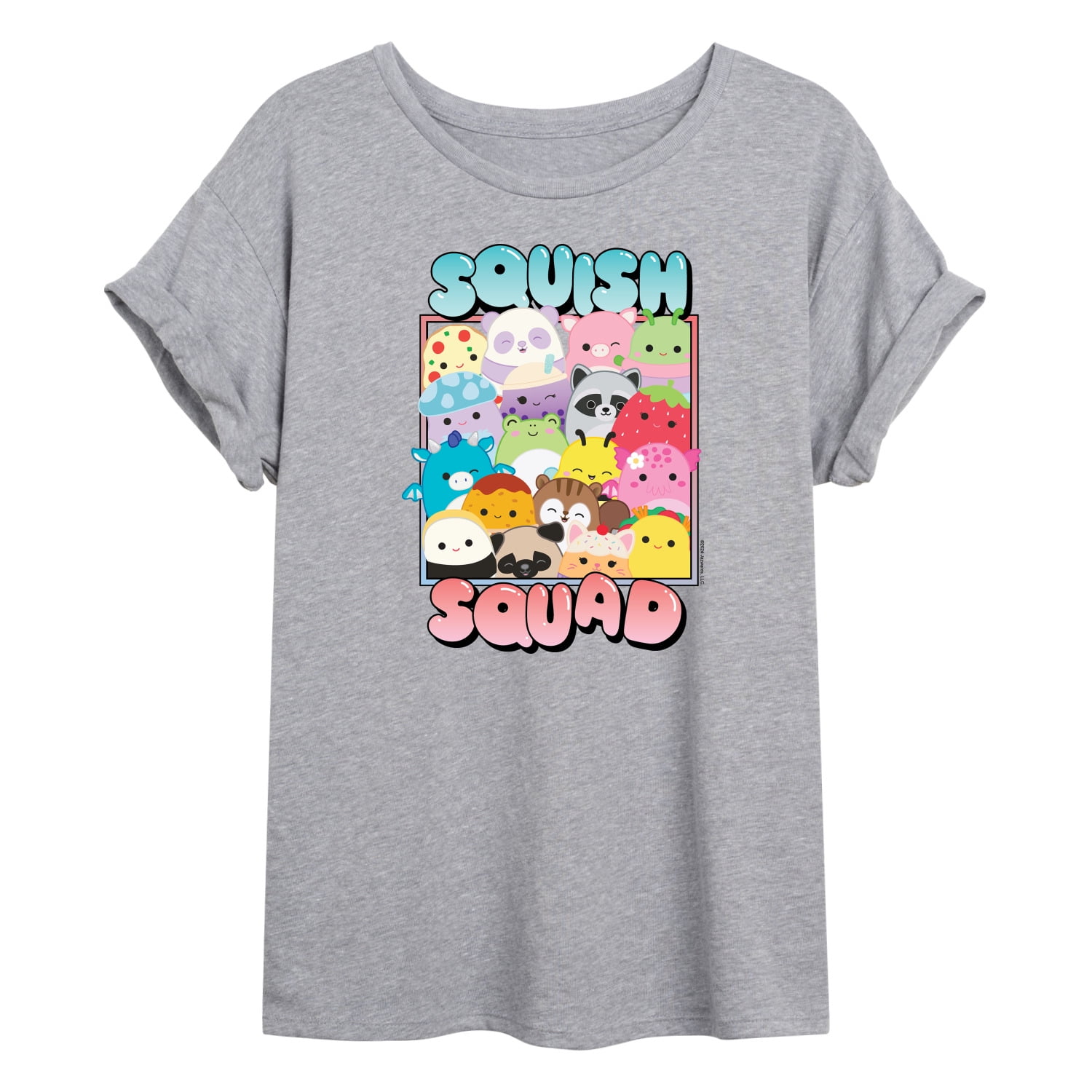 Squishmallows - Squish Squad - Womens Oversized Graphic T-Shirt ...