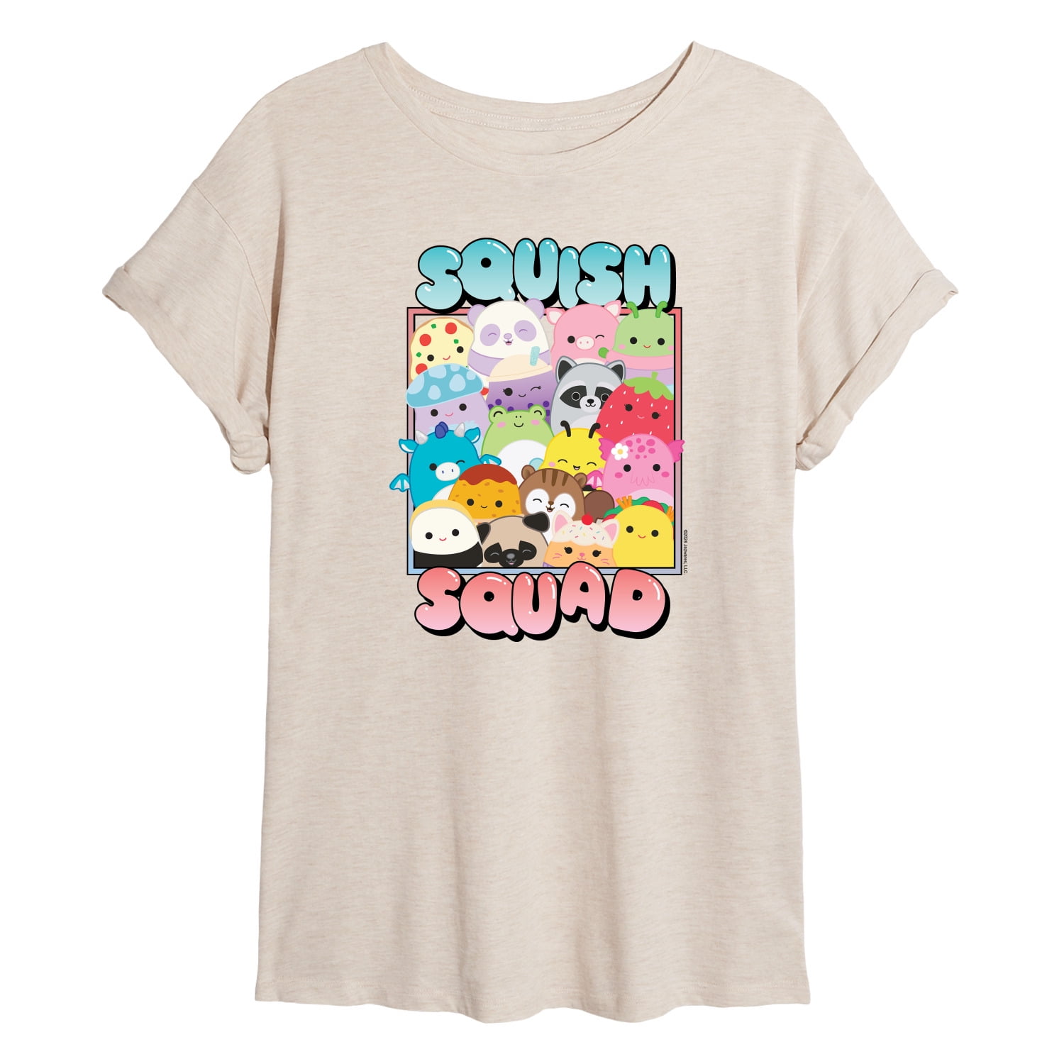 Squishmallows - Squish Squad - Womens Oversized Graphic T-Shirt ...