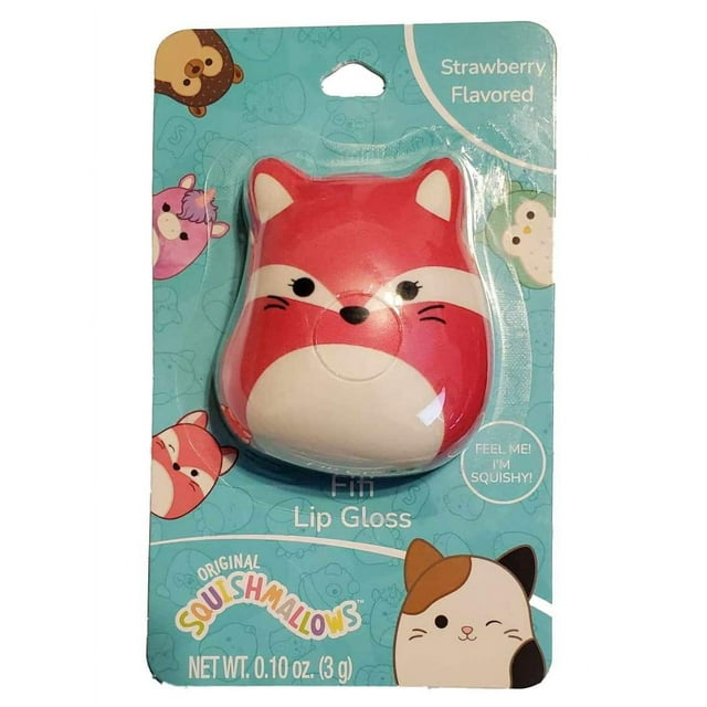Squishmallows Squishy Shaped Lip Gloss Strawberry Flavored Fifi ...