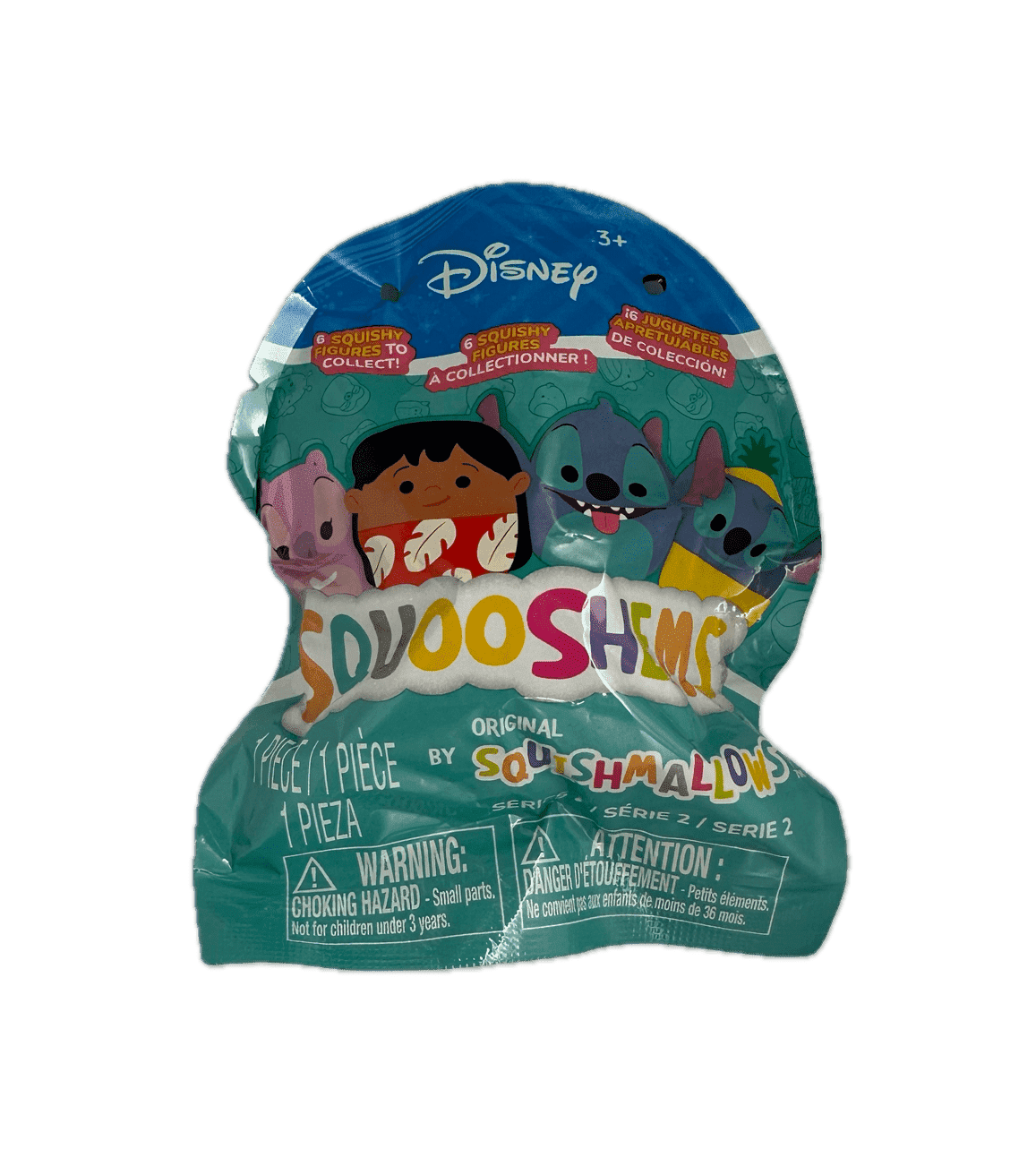 Squishmallows, Squooshems Disney Series 2 Mystery Pack, Lilo and Stitch ...
