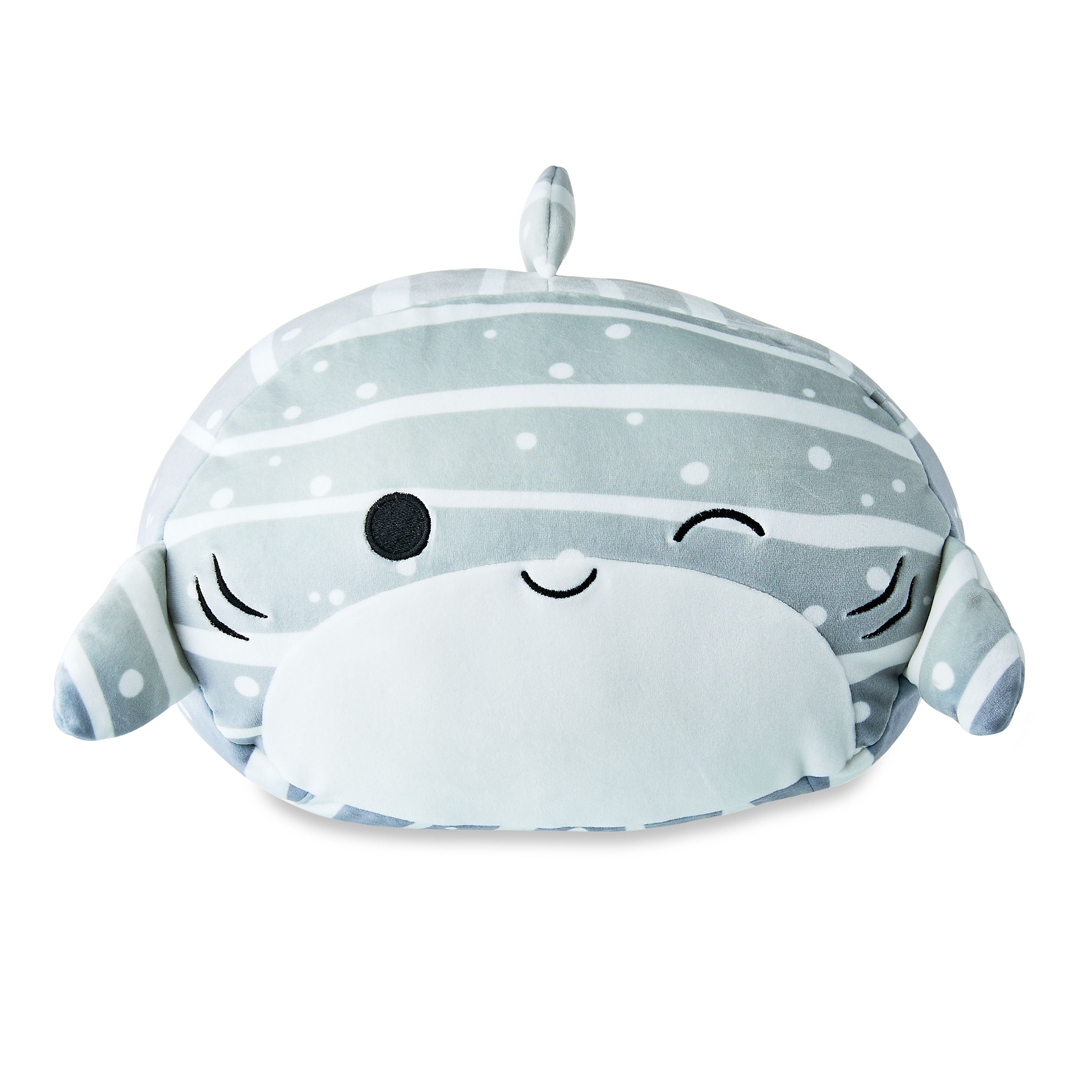 Squishmallows Stackables 12 inch Sachie The Grey Striped Whale Shark - Child's Ultra Soft Plush ...
