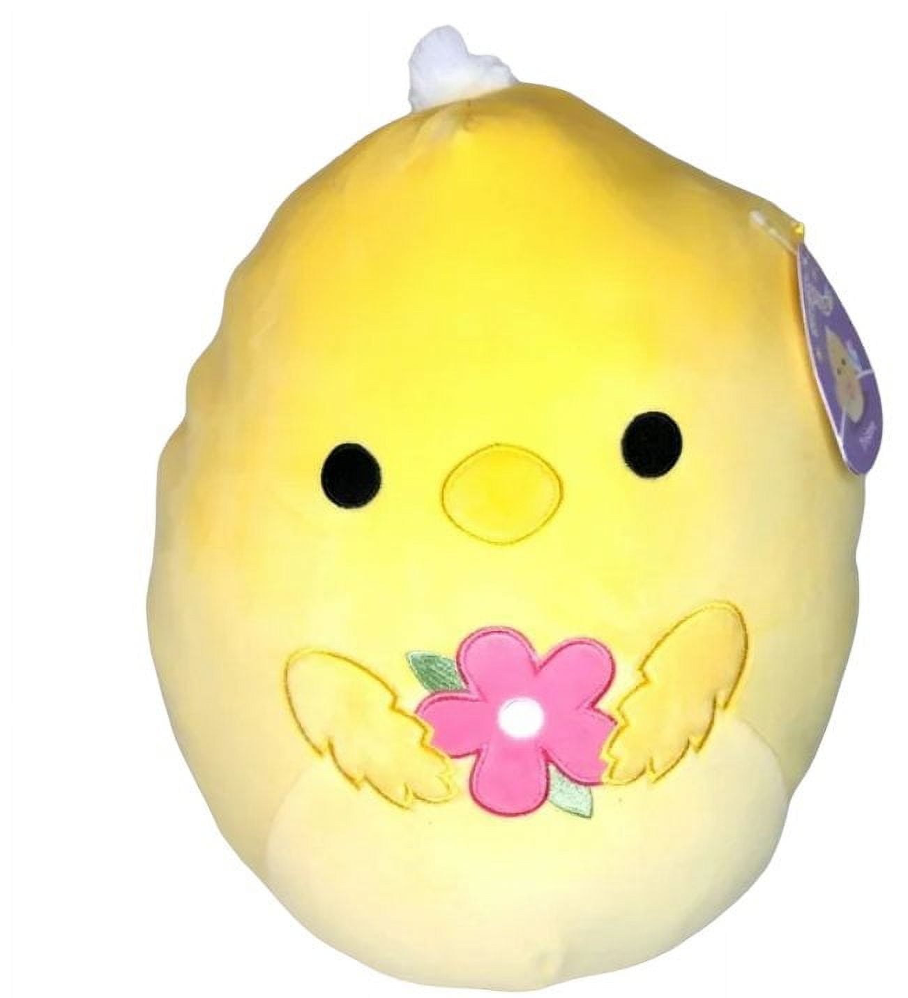 Squishmallows Triston 12 inch Easter Yellow Chick with Pink Flower ...