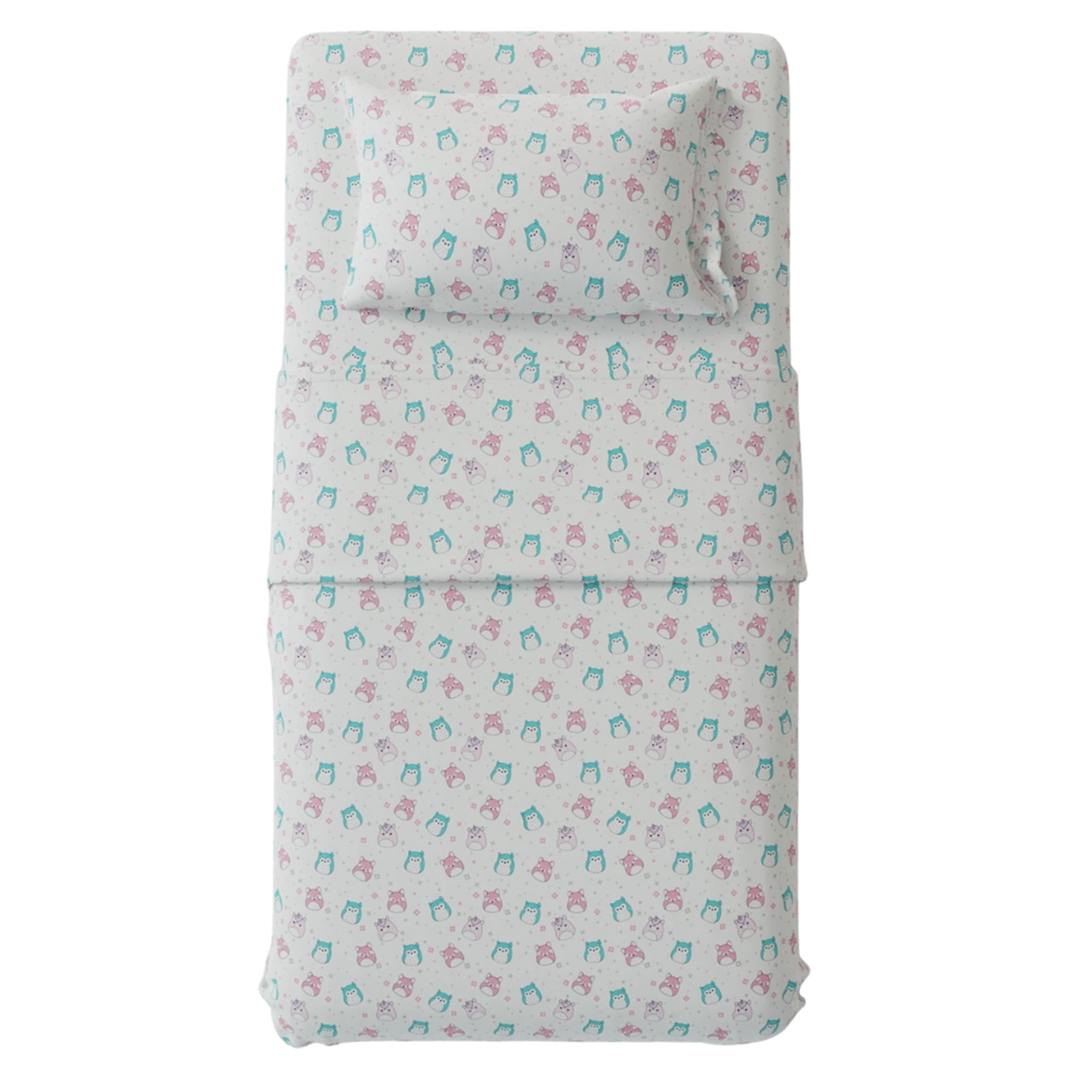 Squishmallows Twin Sheet Set, Cotton, 3-Piece Bedding Set - Walmart.com