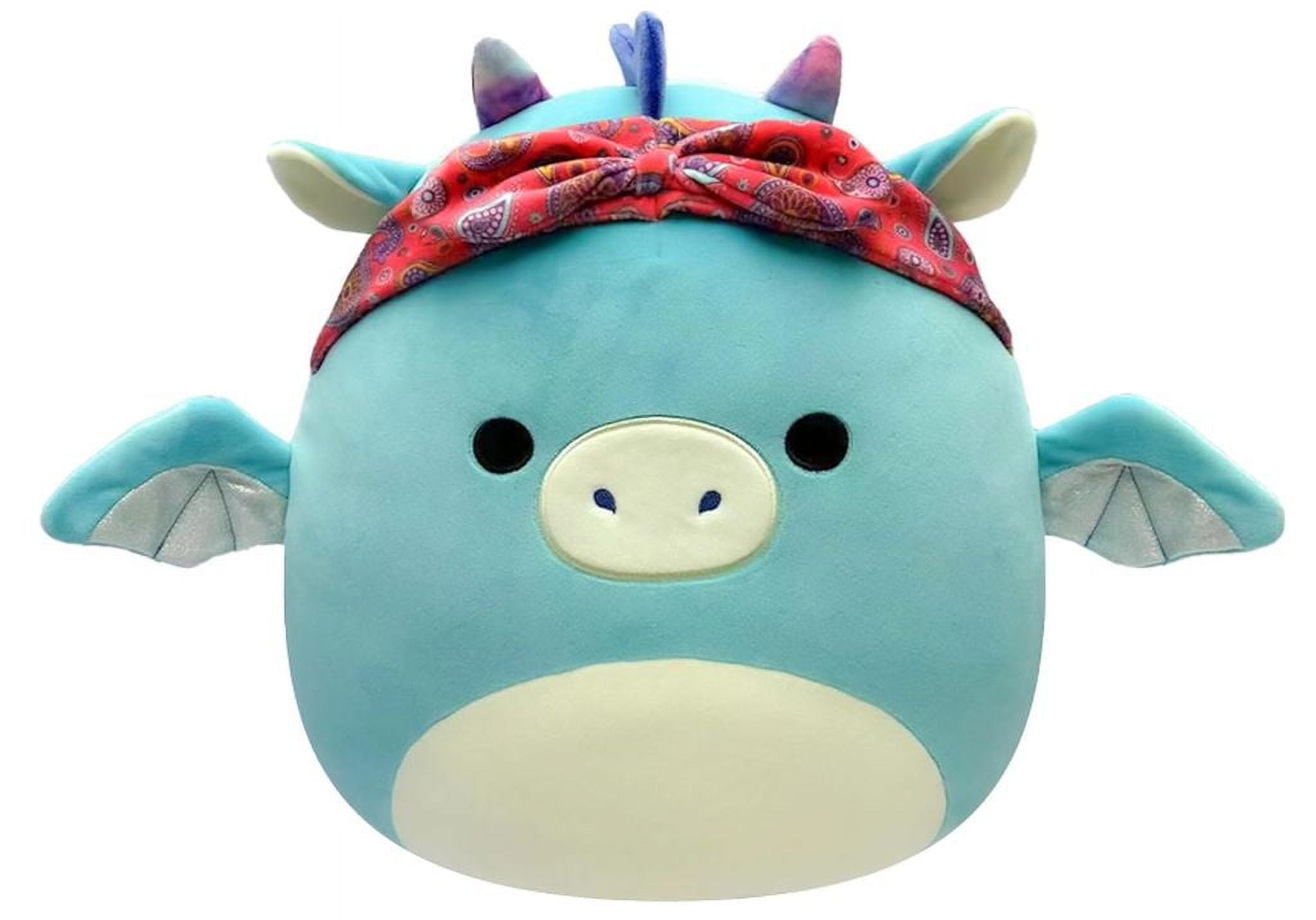 Squishmallows8 inch Tatiana Teal Dragon with Red Bandana Plush Stuffed ...