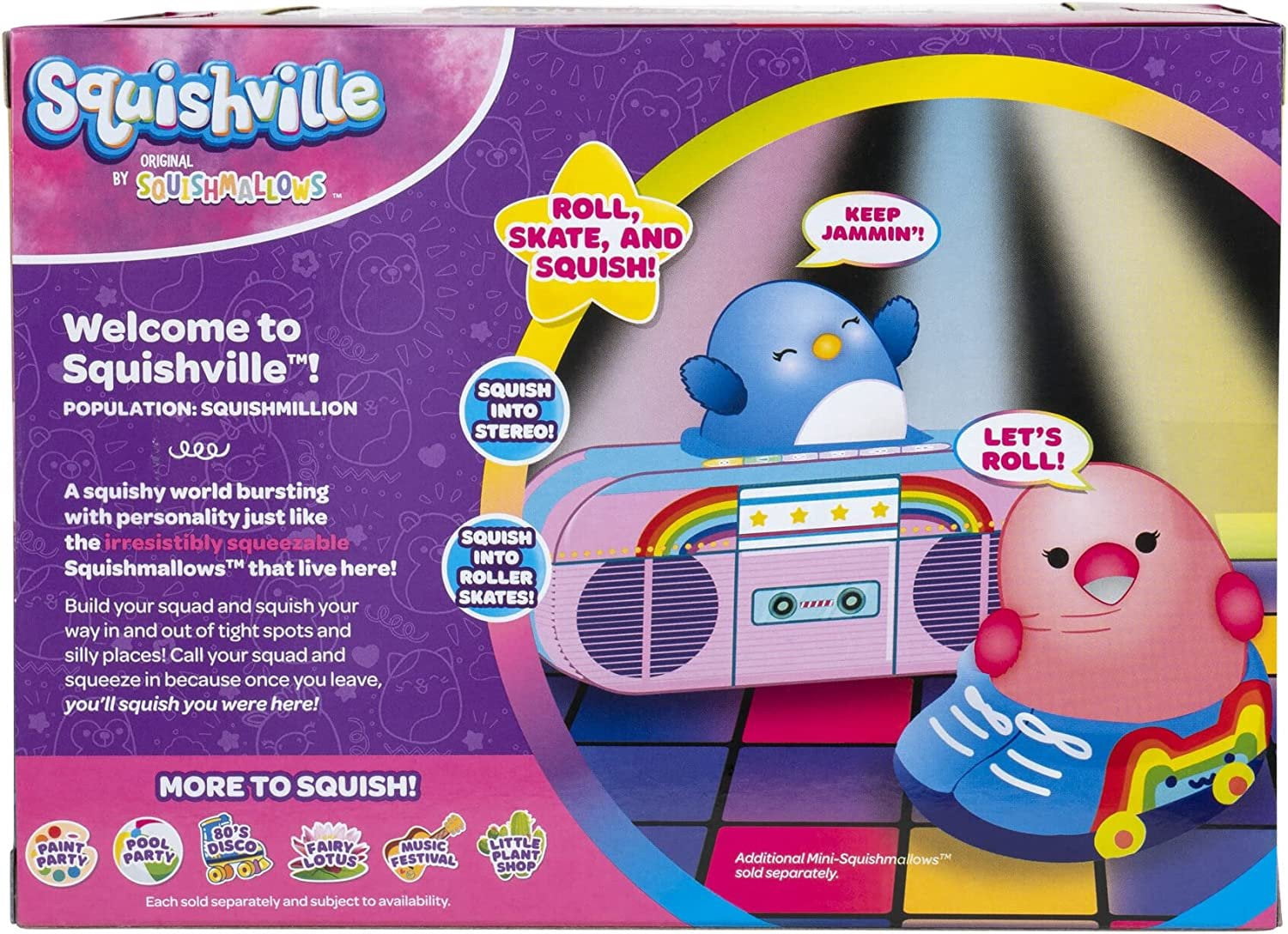 Squishville SQM0205 Original Squishmallows 80s Disco Set-2-Inch Cookie ...