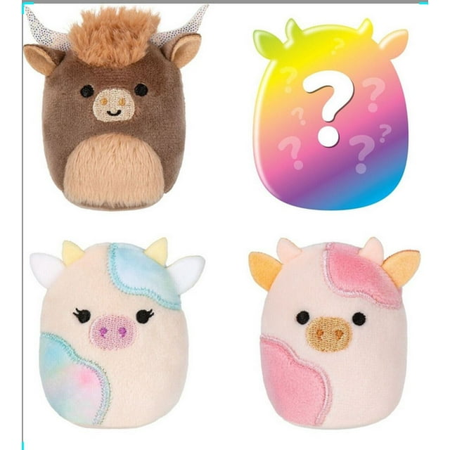 Squishville by Original Squishmallows 4 Pack Udderly Sweet Squad Mini ...