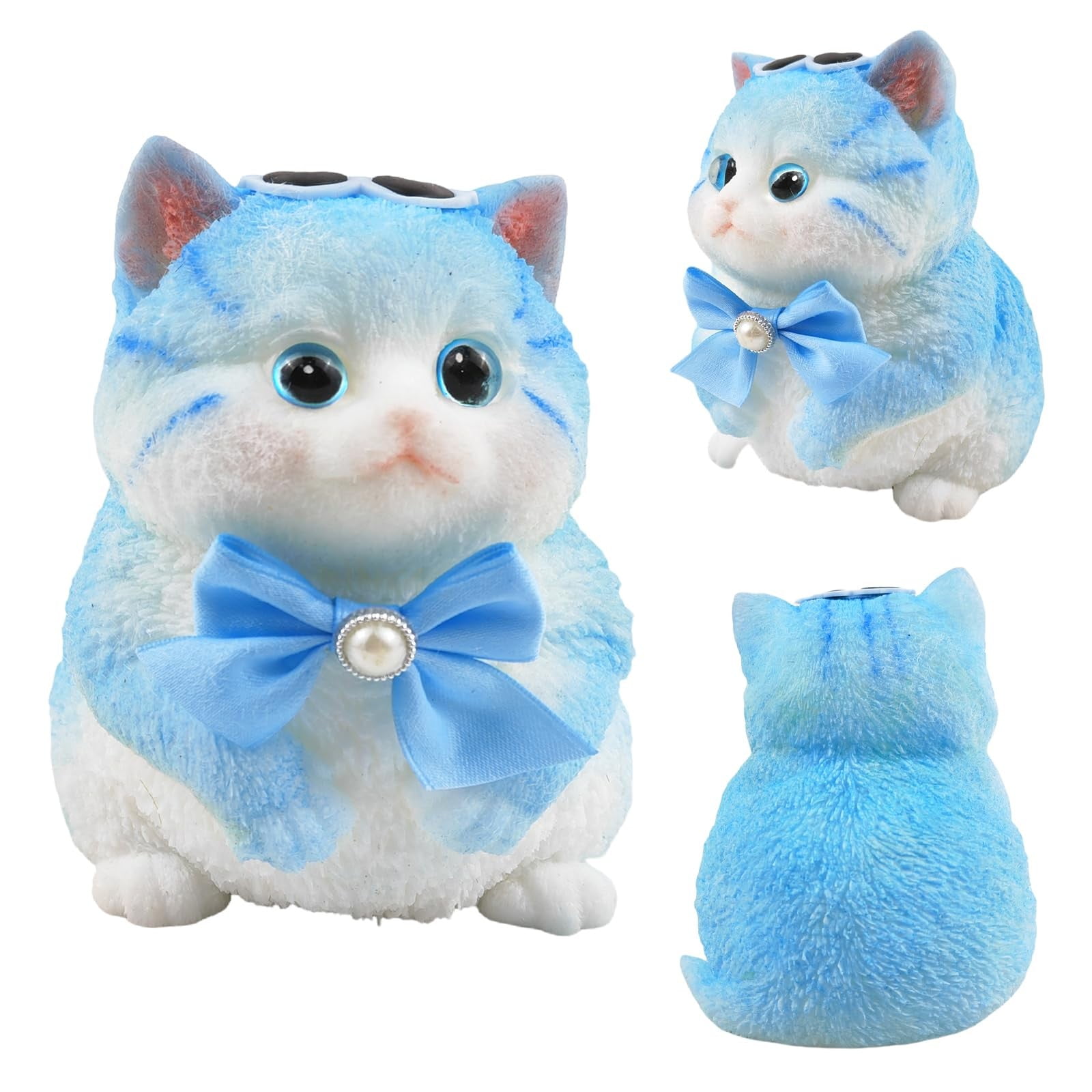 Squishy Cat Decompression Figure, Fluffy Sticky Soft Realistic Fufu, Simulation Pinching ...
