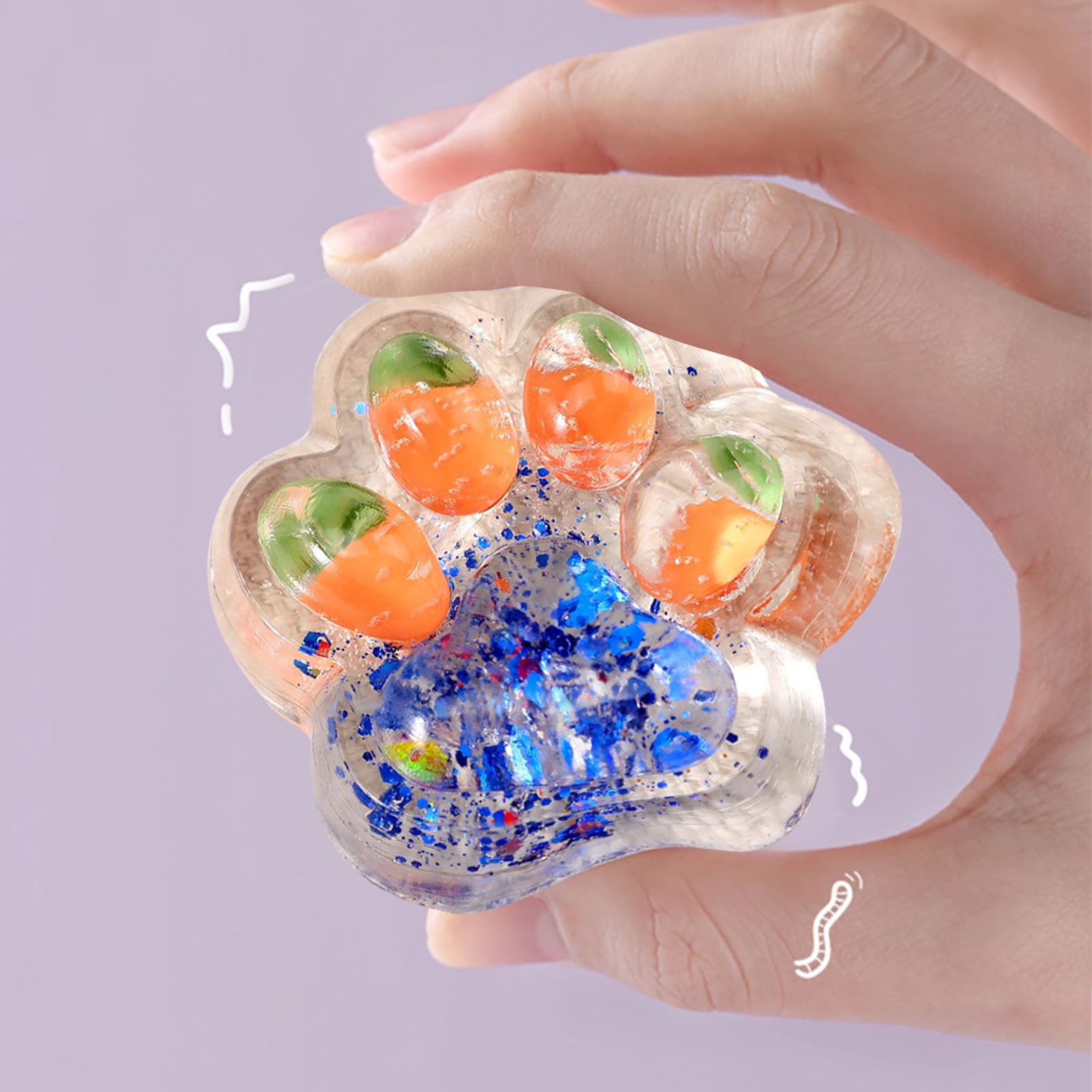 Squishy Cat Paw Squeeze Toys, Cute Kawaii Squishies Sensory Mochi Toys ...