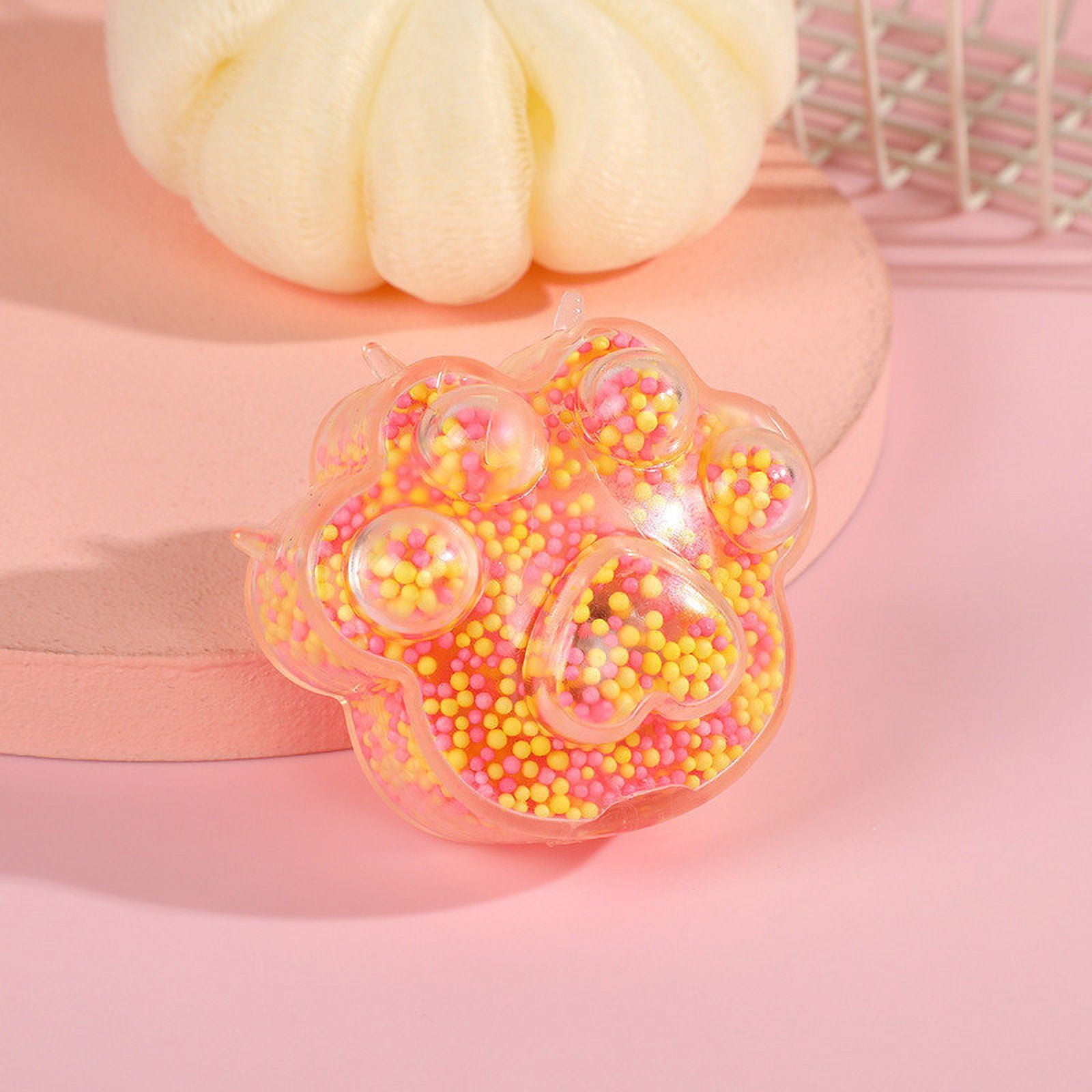 Squishy Cat Paw Squeeze Toys, Cute Squishies PVC Sensory Toys for Taba ...