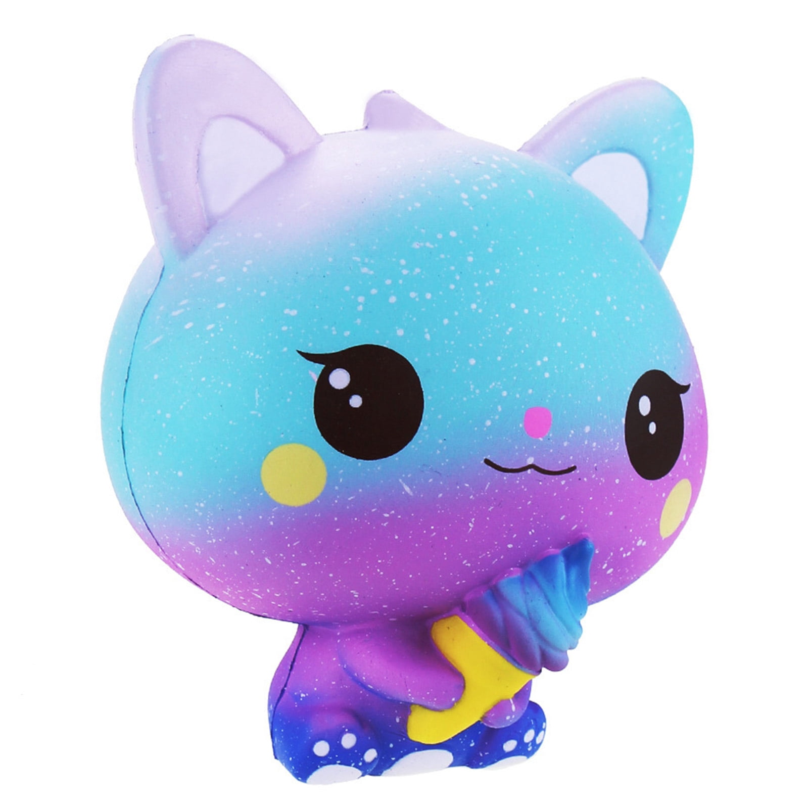 Squishy Cat Toy Multi-Color Stress Relief Squeeze Toy for Kids ...