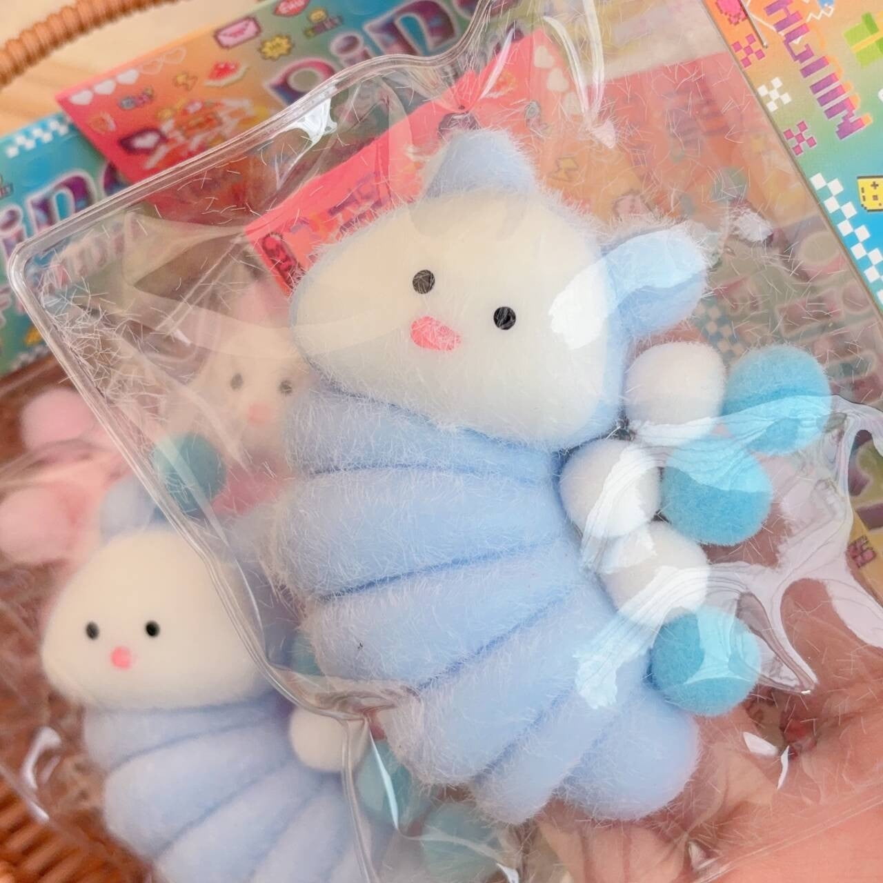 Squishy Caterpillar Squeeze Toys, Kawaii Squishies Rubber Sensory Toys ...