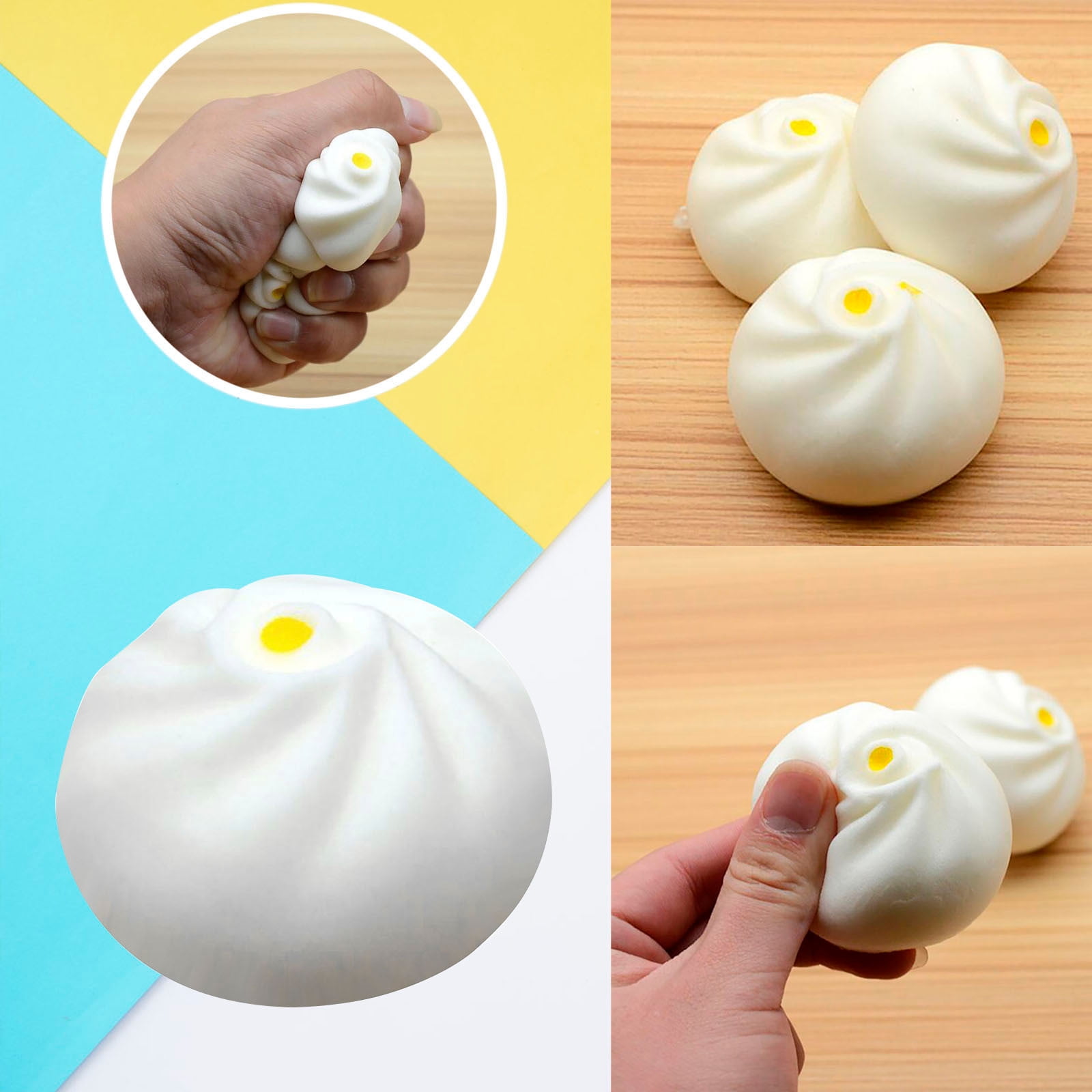 Squishy Dumpling Stress Ball Toy,Dumpling Squishy Fidget Toys Party ...