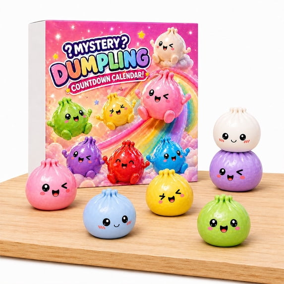 Squishy Fidget Mystery Box, 9 Grid Countdown with Slow Rising TPR ...