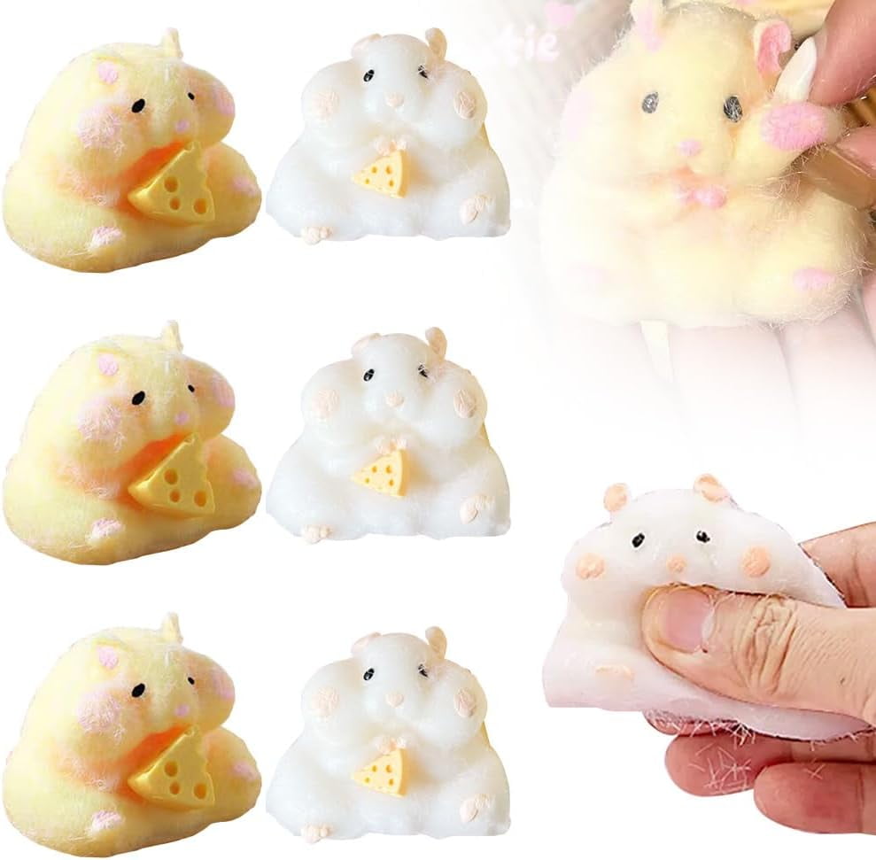 Squishy Hamster Squishy Squeeze Toys, 2025 New Cute Soft Hamster ...