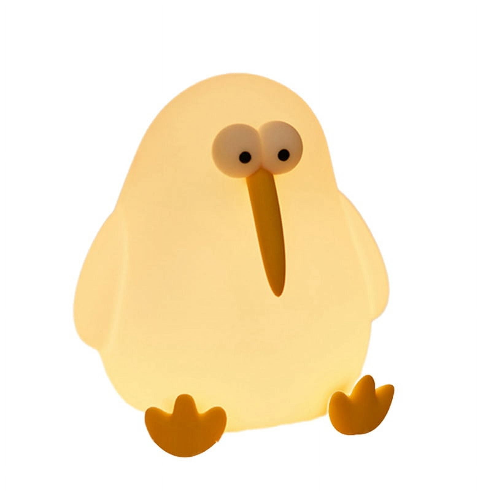 Squishy Kiwi Bird Lamp Rechargeable Dimmable Silicone Nursery Toddler ...
