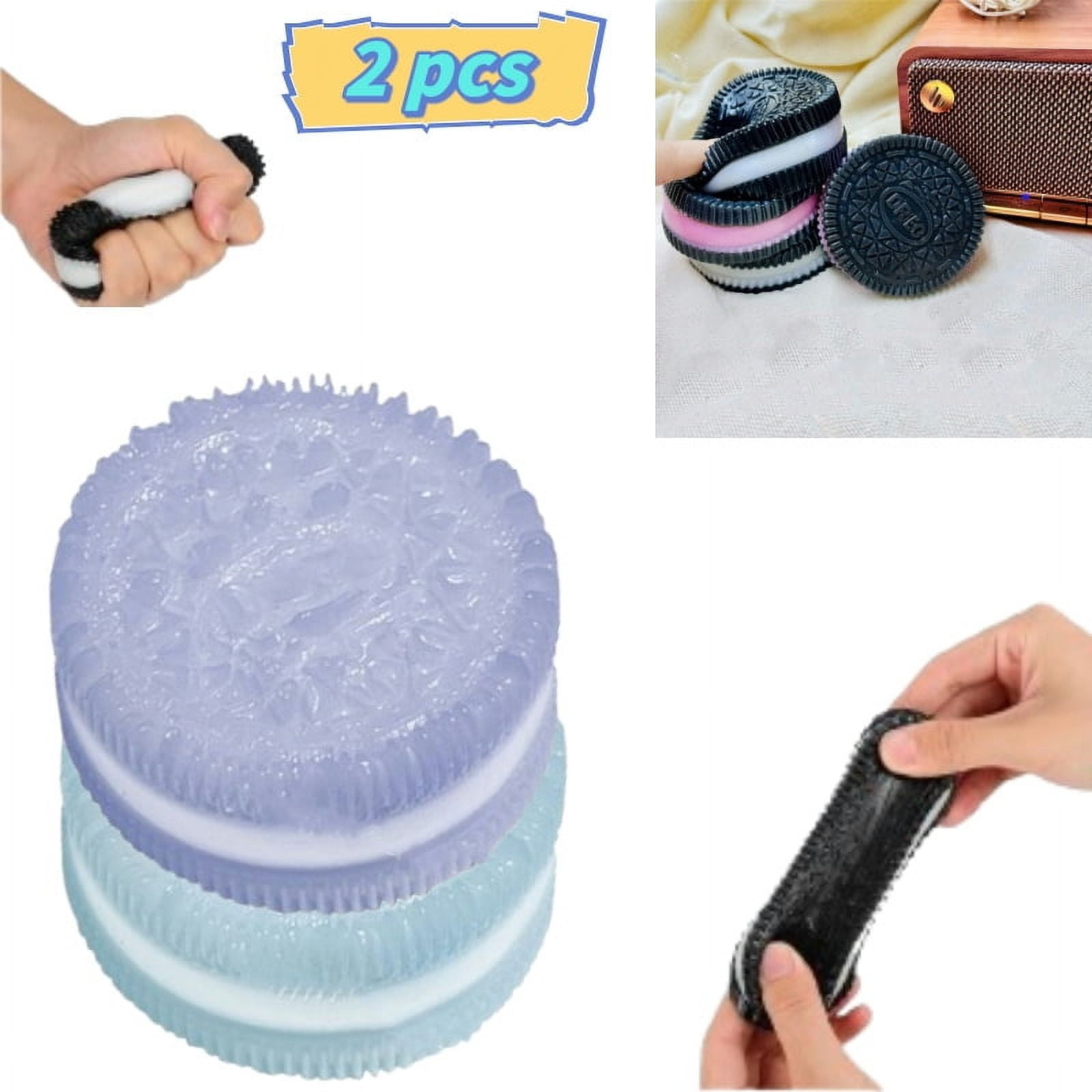 Squishy Oreo,Stress Ball,Kawaii Squishies PVC Toys,Stress Relieving Fur ...