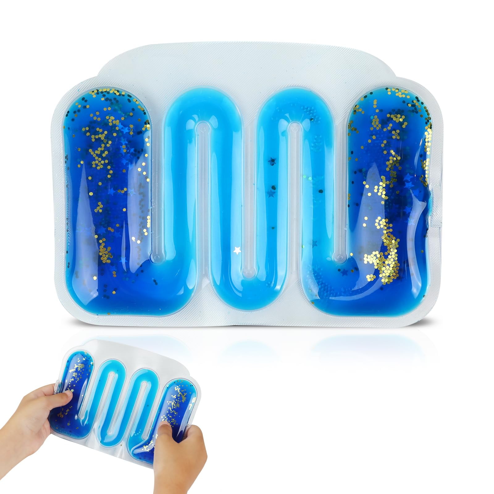 Squishy Sensory Toys for Kids, Fidget Maze Toy Sensory Tube Filled with ...