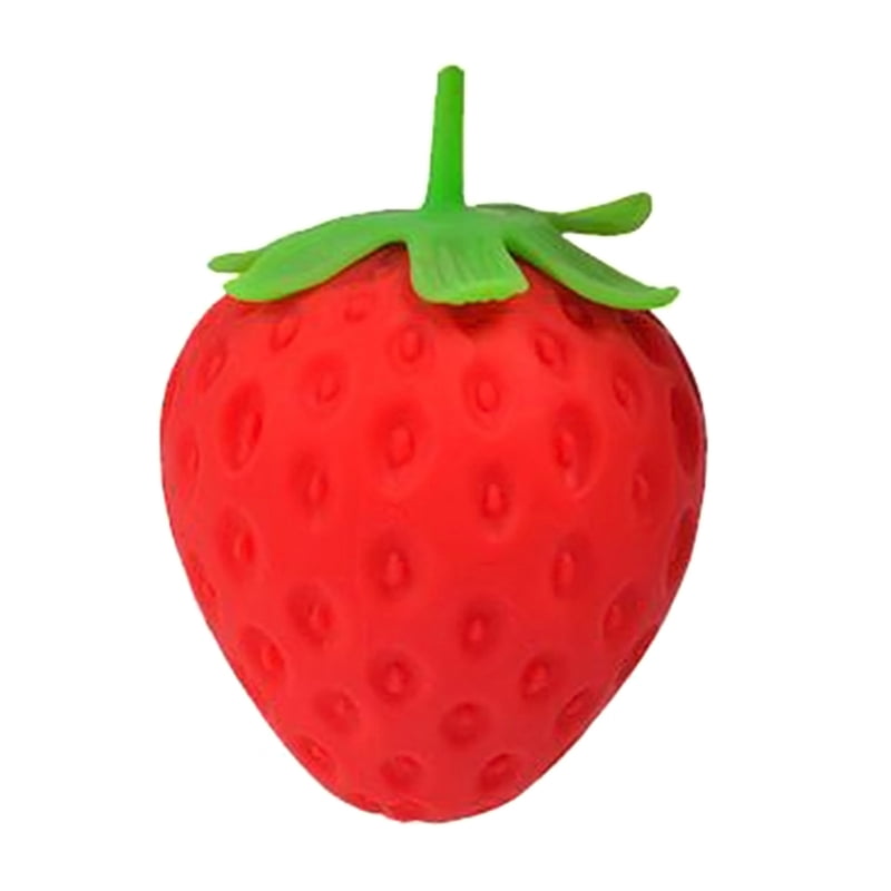 Squishy Strawberry Fidget Toy Soft TPR Vent Ball Children Stress Relief ...