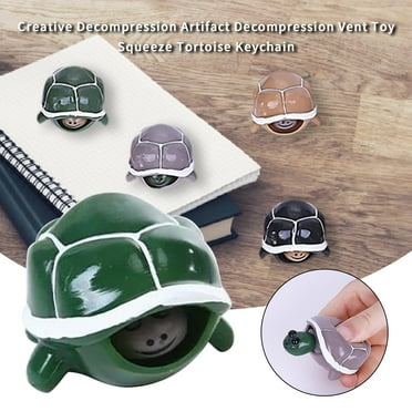 Turtle Squeeze Toy Turtle Squeeze Pops Out Head Keychain Pendant ...