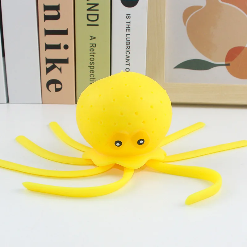 Squishy Water Absorbing Octopus Sensory Toy TPR Stress Relief Fidget ...