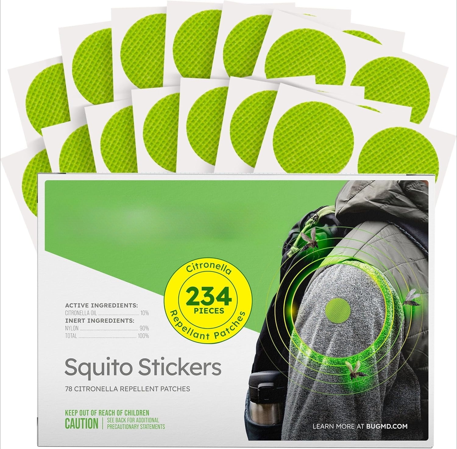 Squito Stickers Mosquito Repellent Patch Stickers for Adults (78 ...