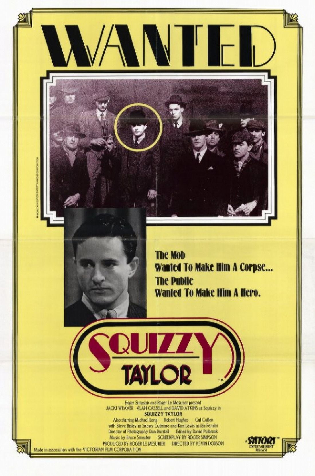 Squizzy Taylor Movie Poster (11 x 17) - Walmart.com