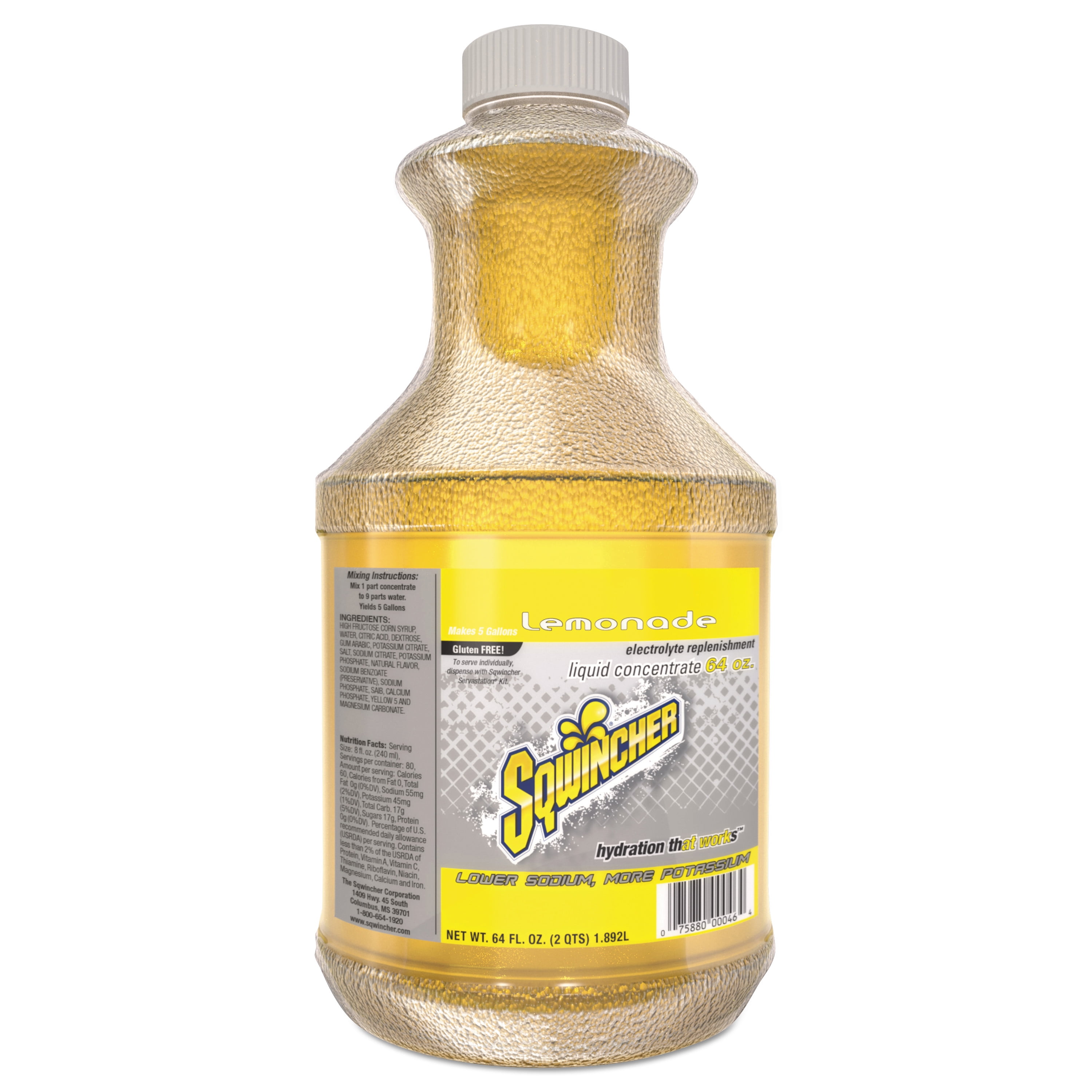 Sqwincher Liquid Concentrate, Lemonade, 64 oz, Bottle - Walmart.com