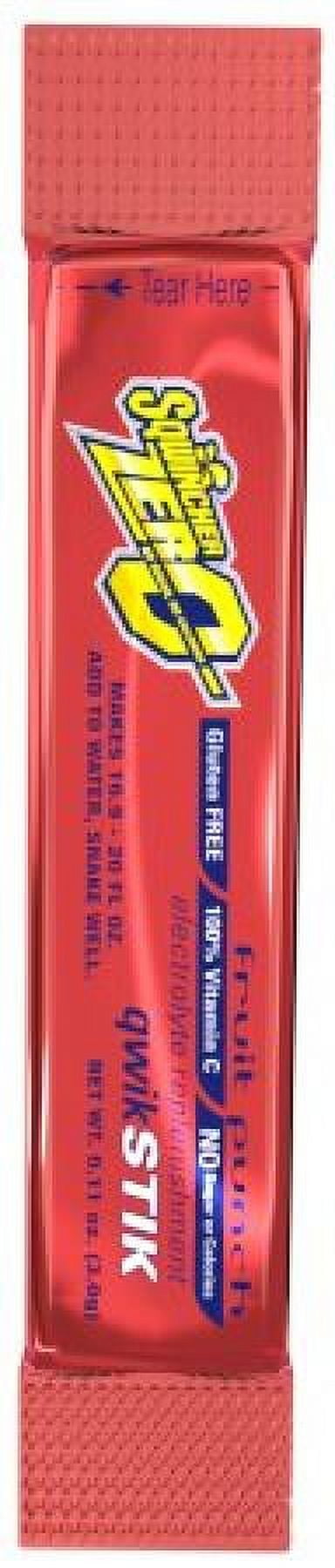 Sqwincher Quik Stik Zero Electrolyte Drink Mix, Fruit Punch, 0.11 oz ...