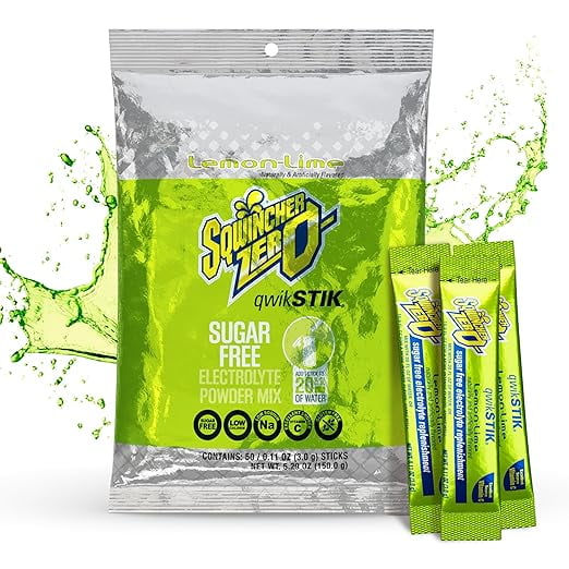 Sqwincher Zero Qwik Stik Lemon Lime Sugar Free Low Calorie Low Sodium ...
