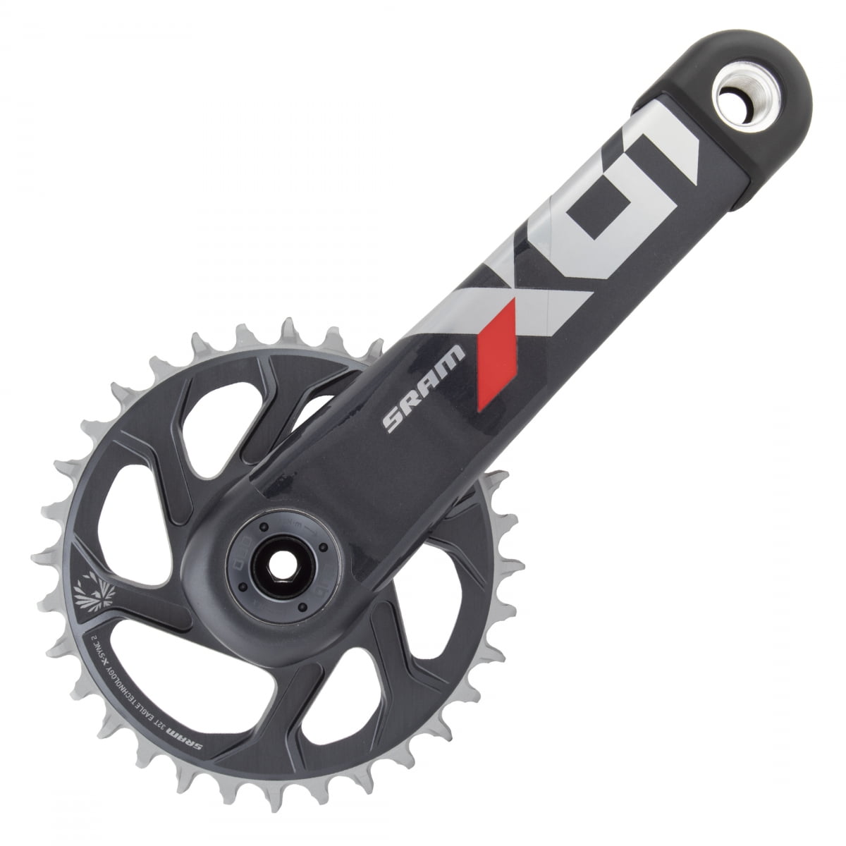Sram X01 Eagle Crankset 175x32 1x12 Speed Carbon Fiber Red DUB Spindle ...