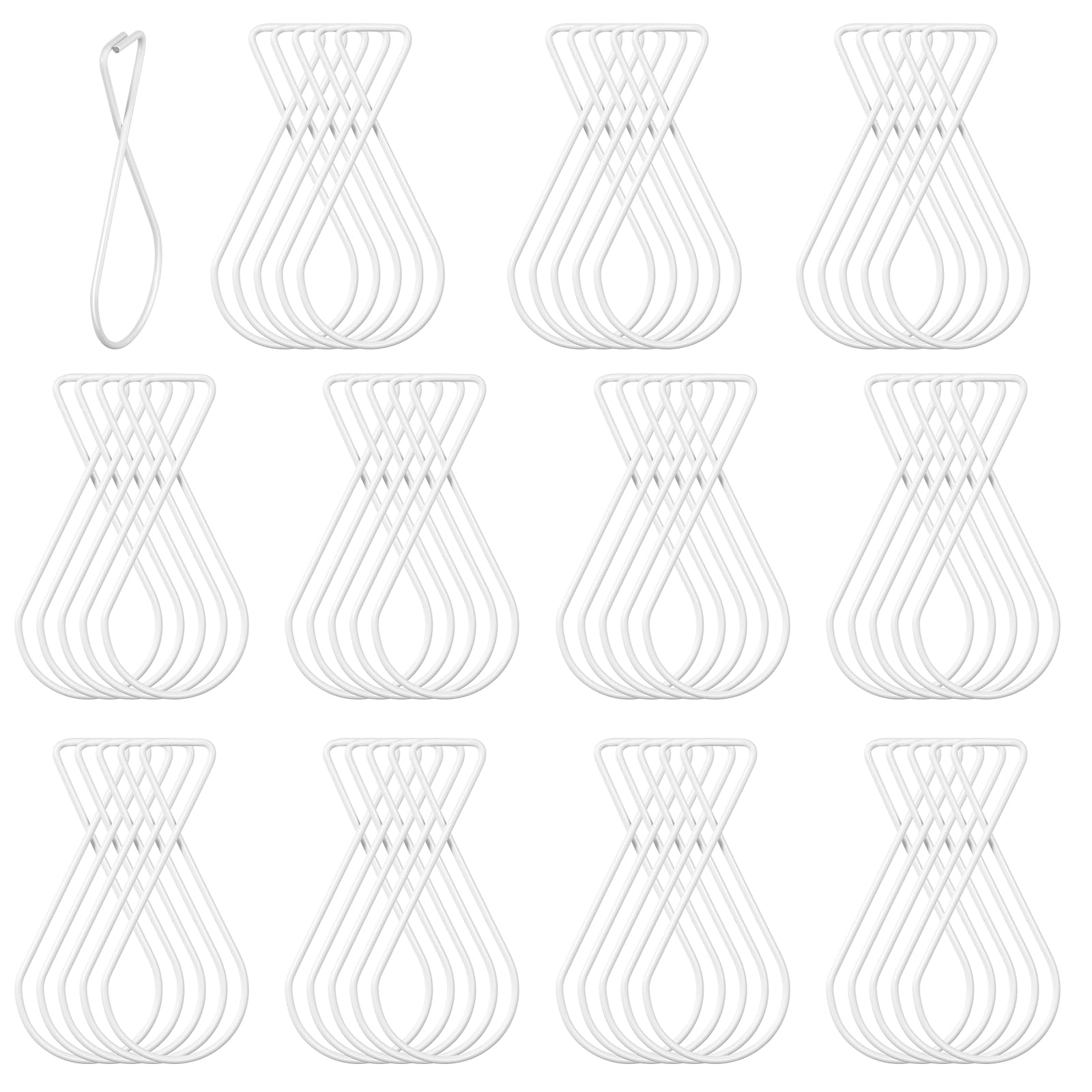Sratte 100 Pieces White Drop Ceiling Hooks Clips for Hanging Classroom ...