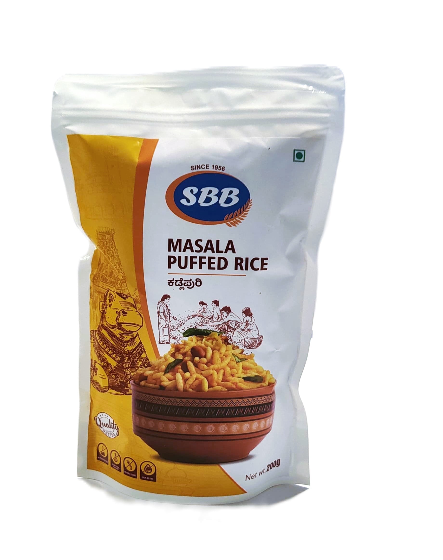 Sreenivasa Brahmins Bakery Masala Puffed Rice (Pack of 2) Each 200 Gms ...