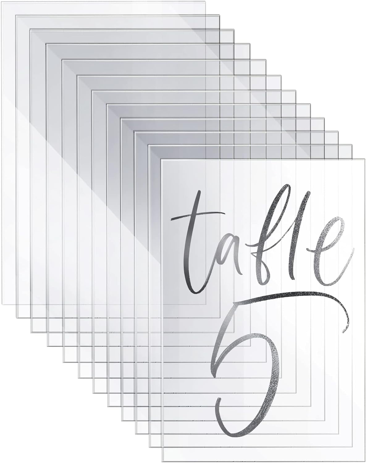 Srenta Clear Acrylic Sheet Plexiglass | 12 Pack PMMA Casting Plate ...