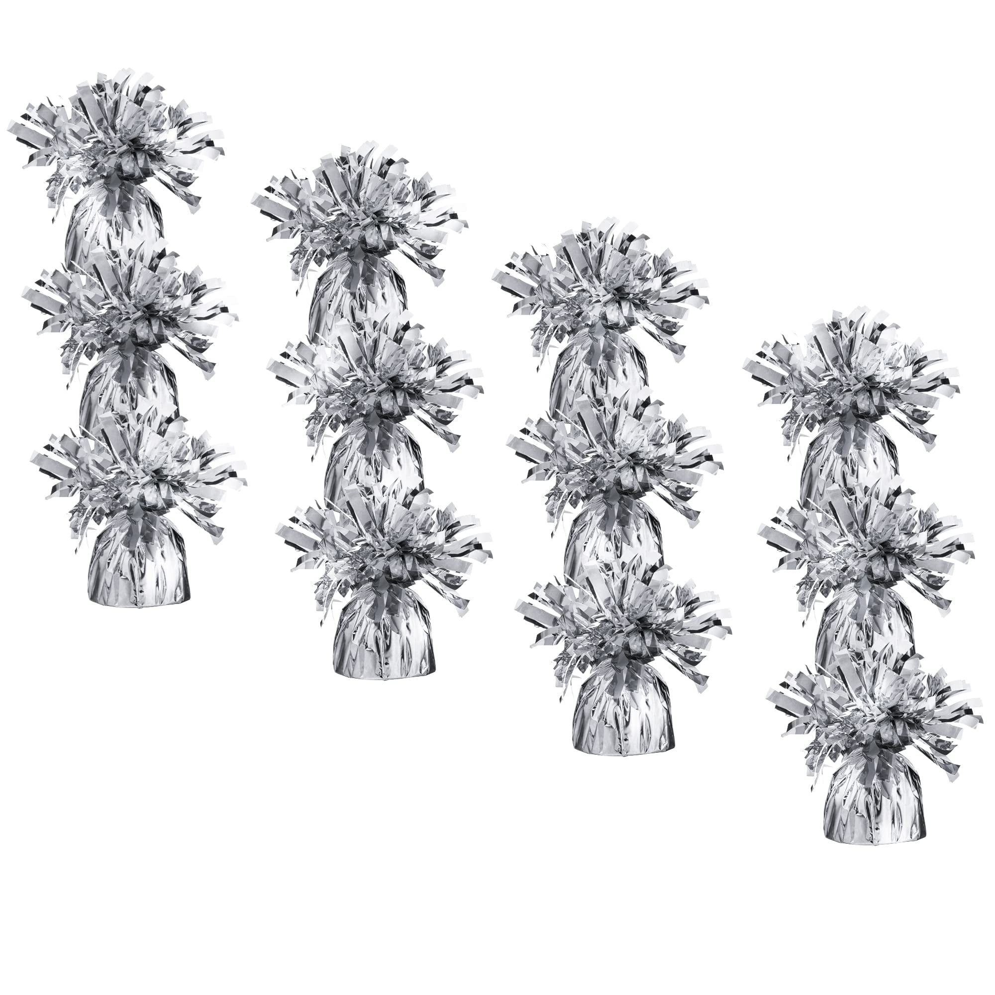 Srenta Silver Balloon Weights, Heavy Balloon Weight Pack Metallic Foil ...