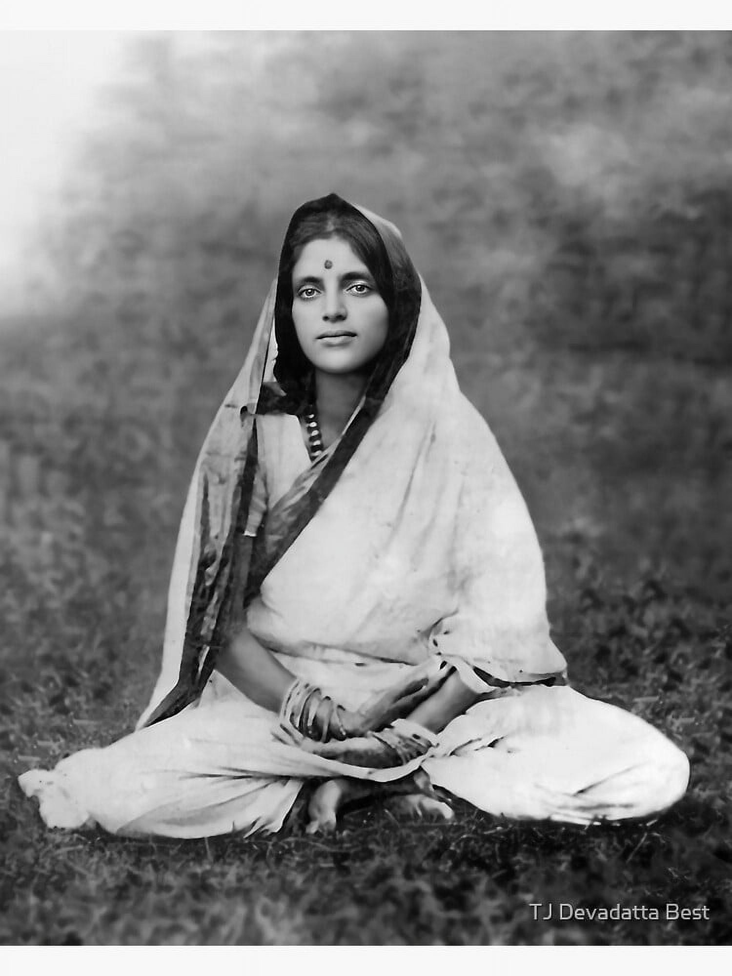 Sri Anandamayi Ma, Easy Lotus Posture Modern Art Decor Unframe ...