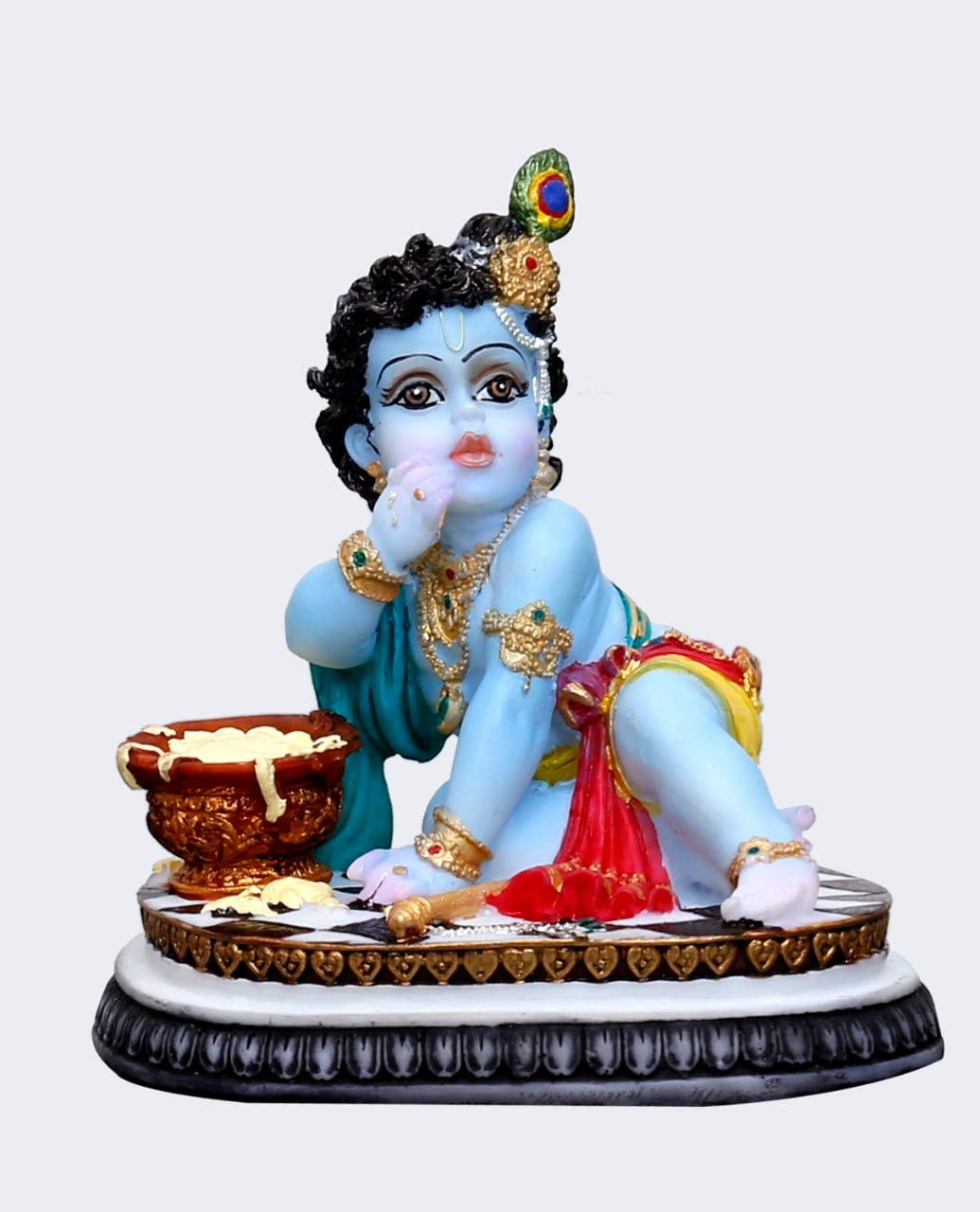 Sri Krishna Culture- Hand Crafted Big Baby Krishna Murti and Maakhan ...