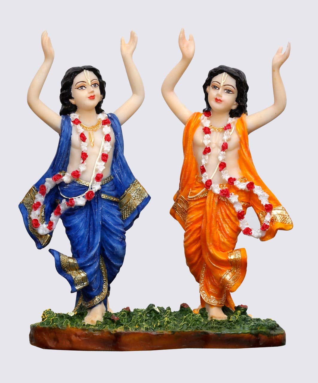 Sri Krishna Culture™ Hand Crafted Dancing Gaur Nitai Murti -Hindu ...