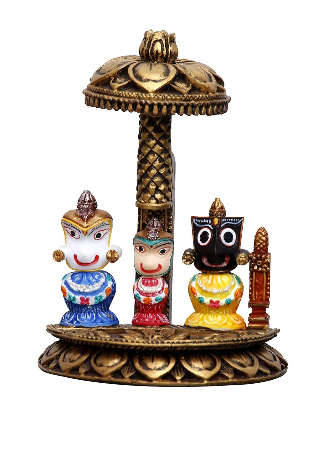 Sri Krishna Culture™ Hand Crafted Jagannath Swami Murti with Chattar ...