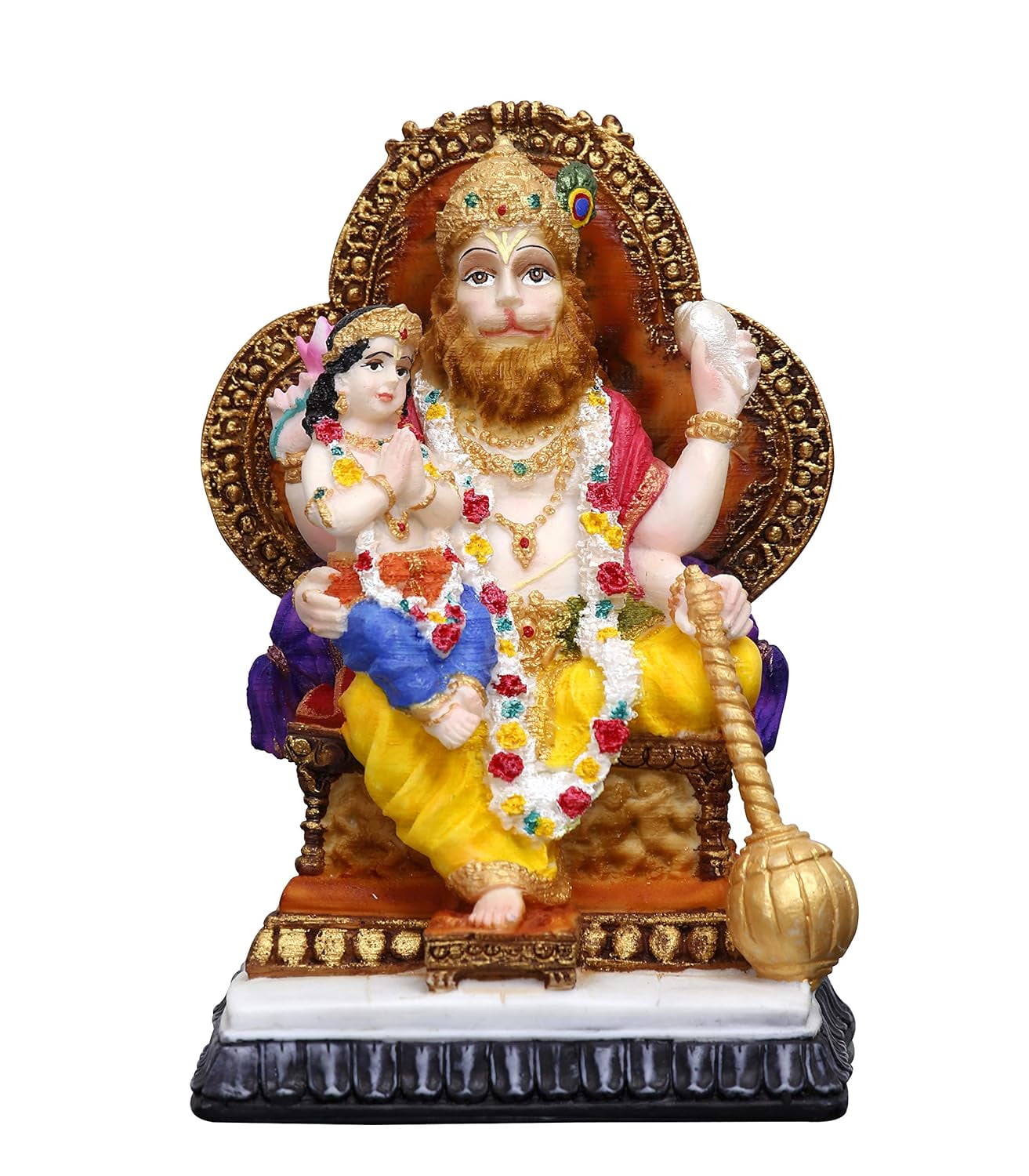 Sri Krishna Culture™ Hand Crafted Medium Narsimha Deva Murti with Prahlad Murti -Hindu Goddess ...